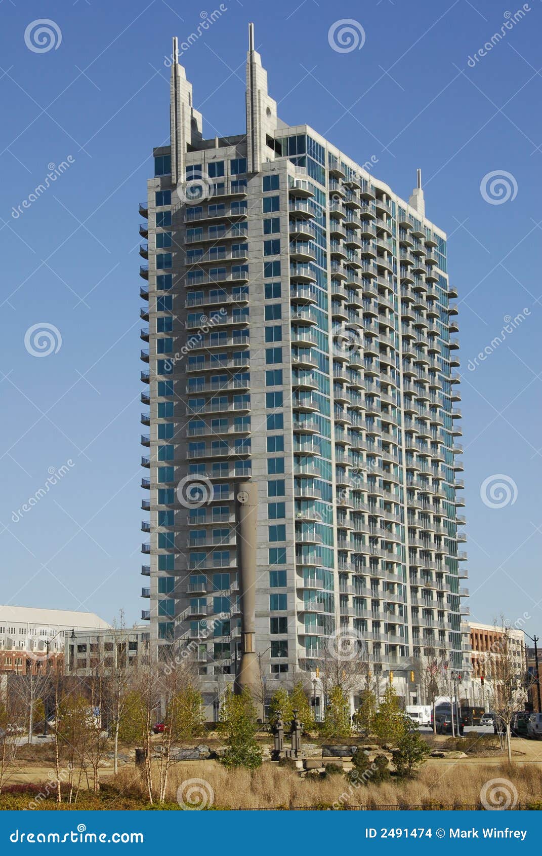 Luxury Residential High Rise Stock Photo - Image of scape, village: 2491474