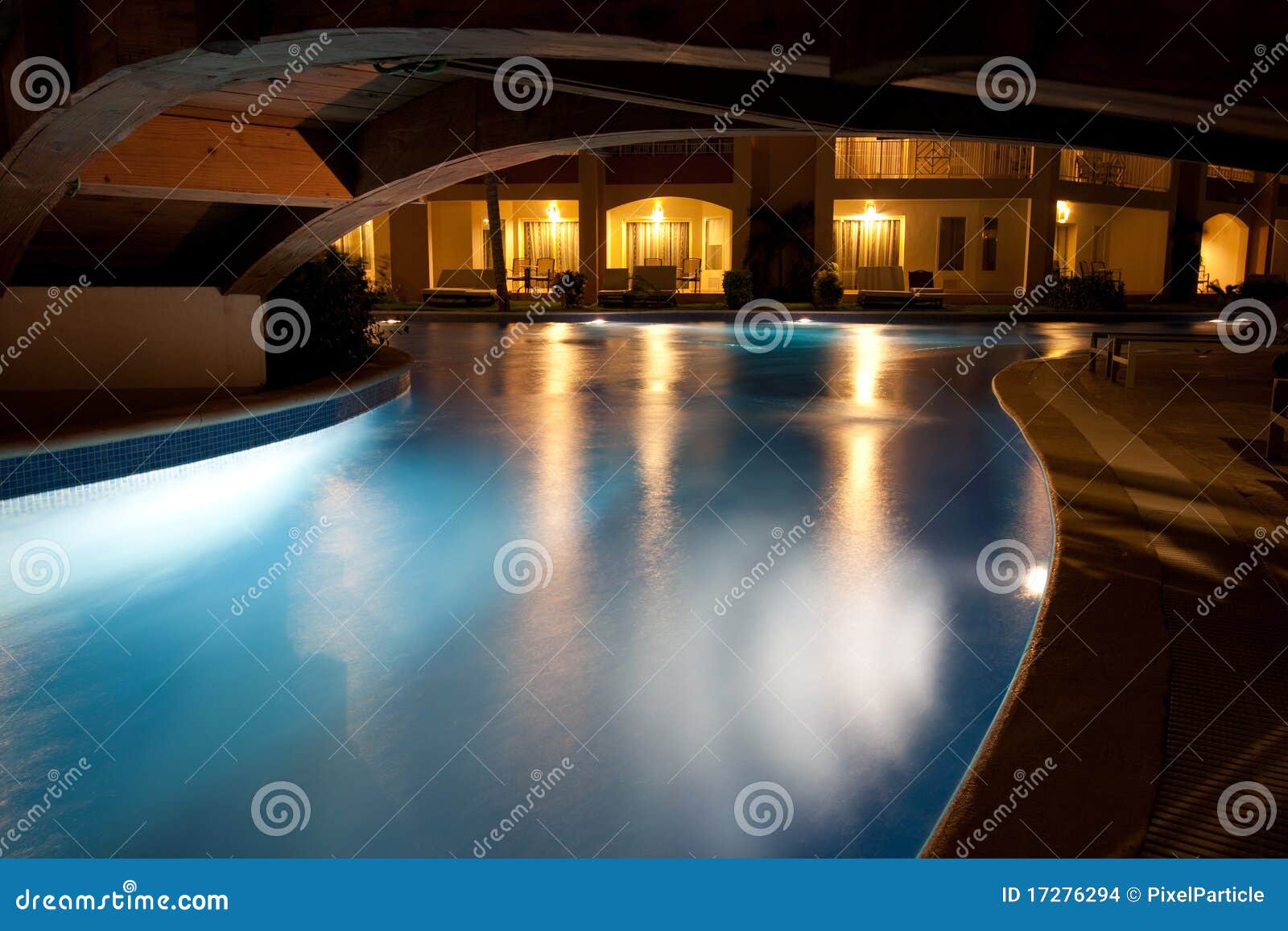 Luxury resort at night stock photo. Image of expensive - 17276294