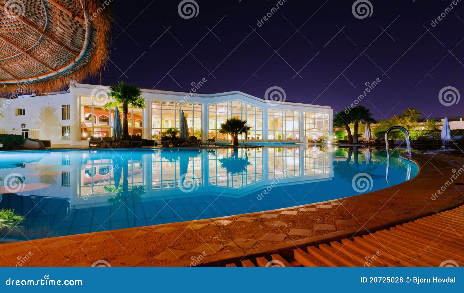 A luxury resort at night stock photo. Image of tree, relax - 20725028