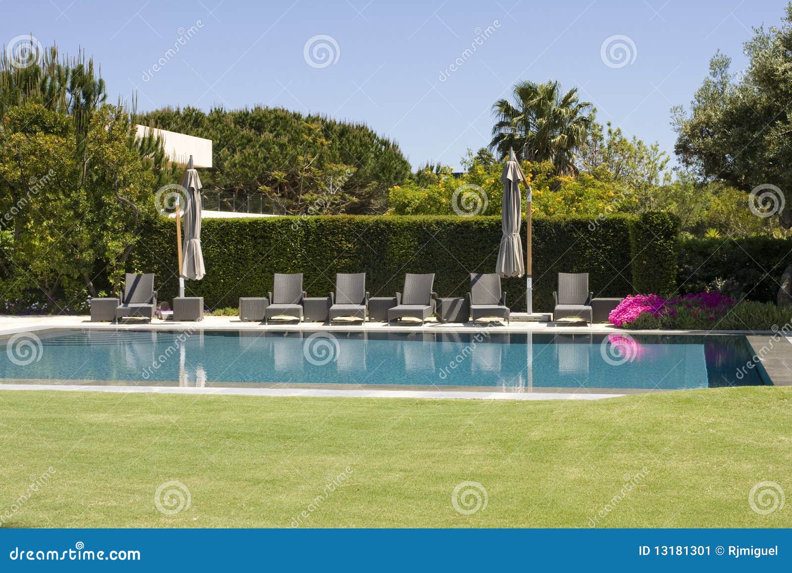 Luxury Resort Swimming Pool Stock Image - Image of nature, europe: 13181301
