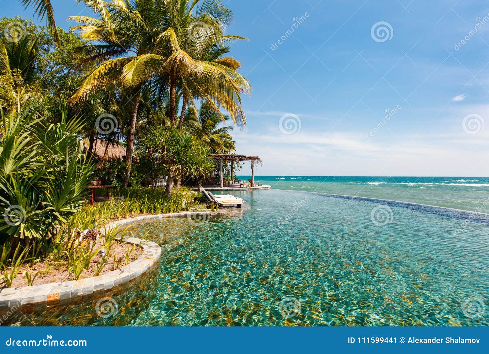 Luxury Resort Swimming Pool Stock Image - Image of idyllic, resort ...