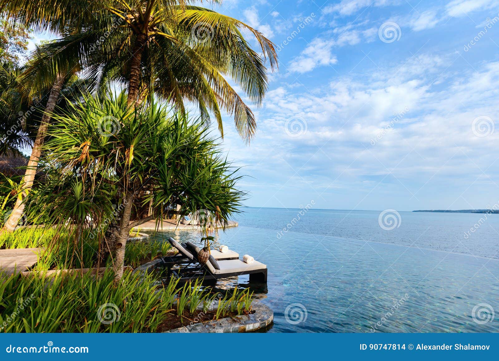 Luxury Resort Swimming Pool Stock Photo - Image of color, pool: 90747814