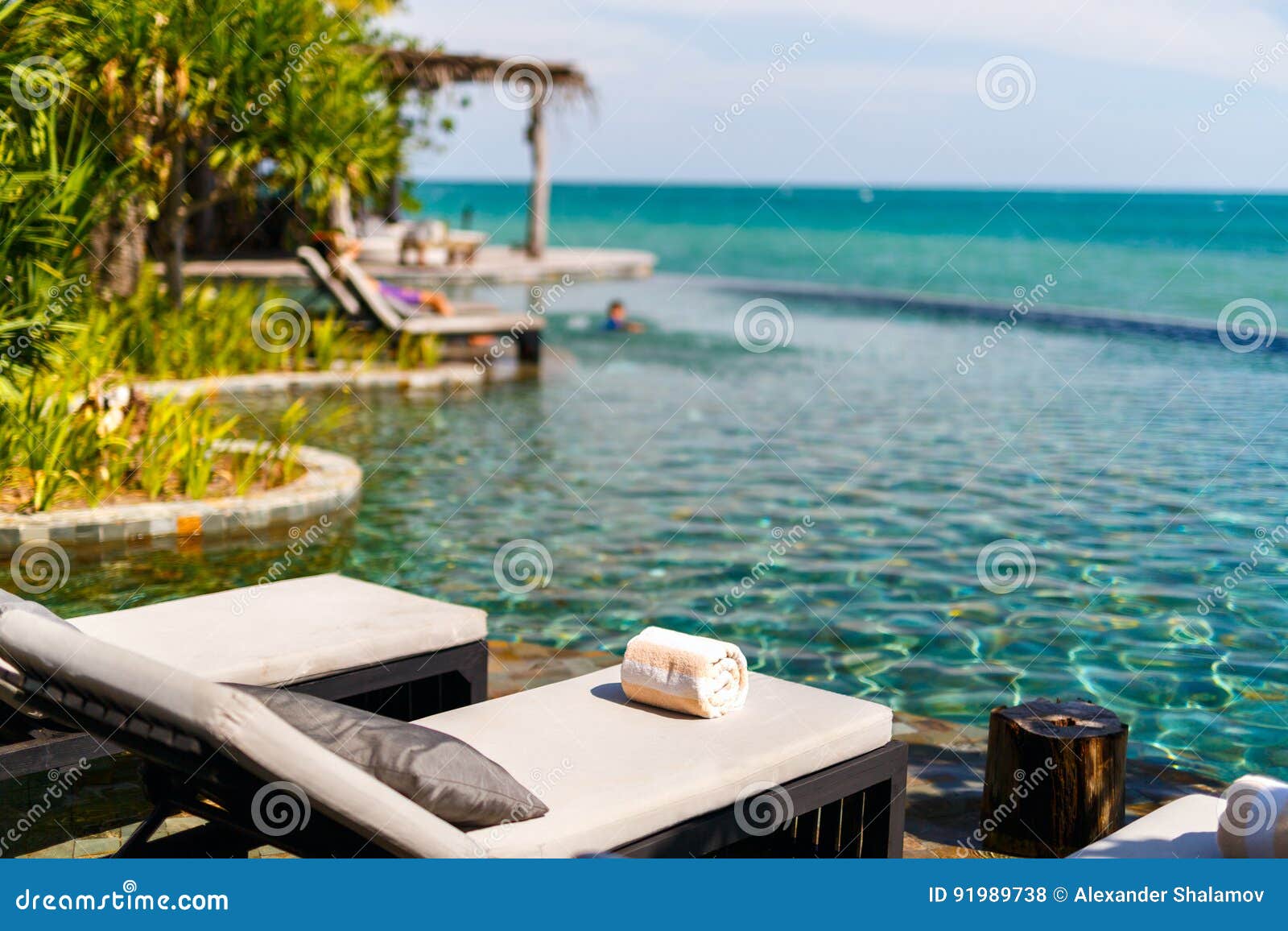 Luxury Resort Swimming Pool Stock Photo - Image of scene, beautiful ...