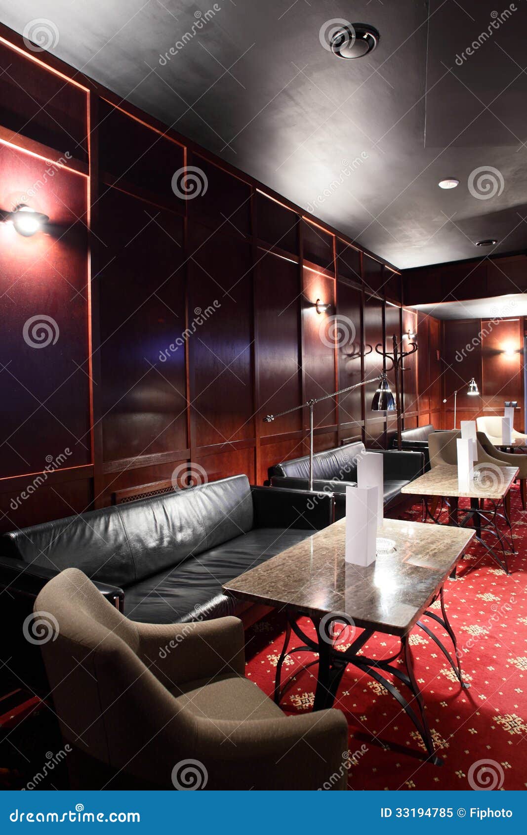 Luxury Restaurant in European Style Stock Image - Image of clean ...