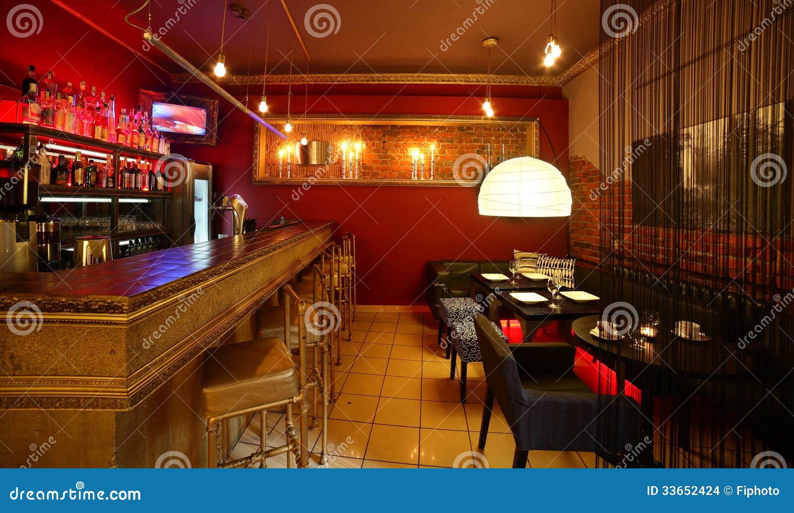 Luxury Restaurant in European Style Stock Photo - Image of interior ...