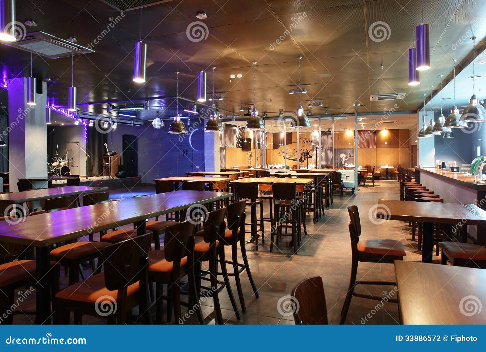 Luxury Restaurant in European Style Stock Photo - Image of department ...