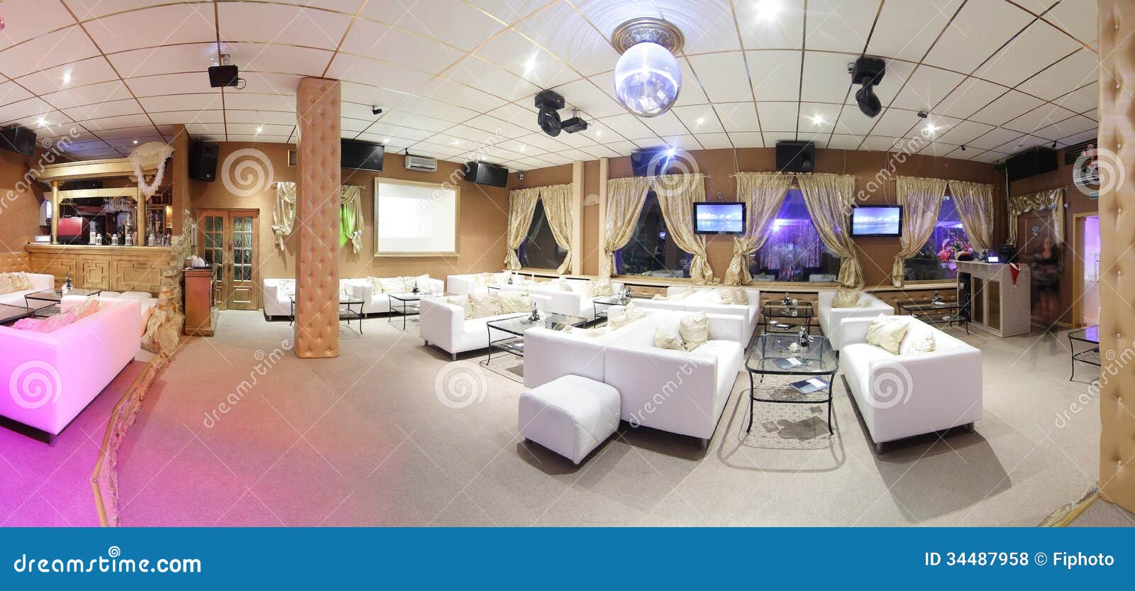 Luxury Restaurant in European Style Stock Photo - Image of bricks ...