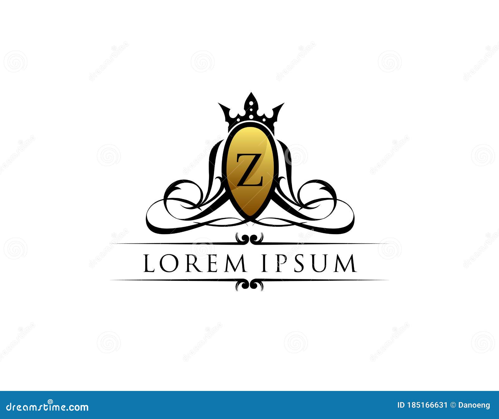 Luxury Royal King Z Letter Classy Logo Template Stock Vector ...