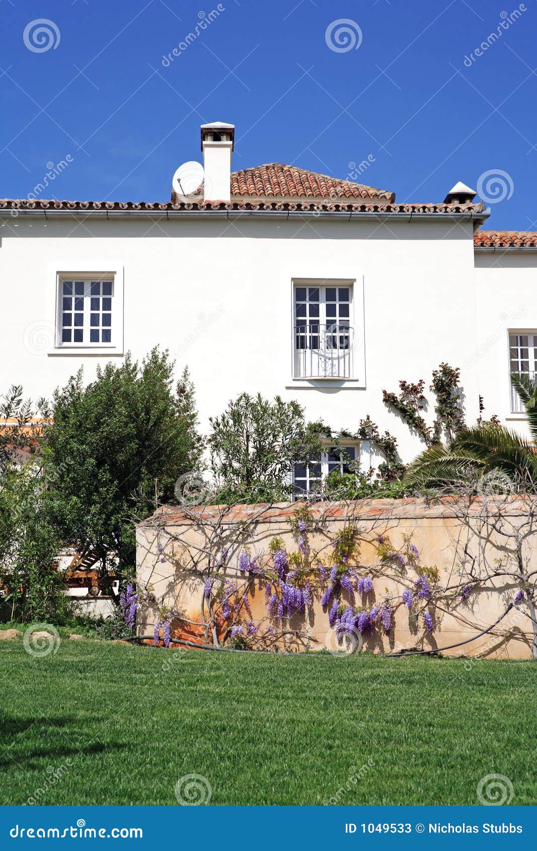 Luxury Rustic Hotel in Countryside Stock Image - Image of path ...