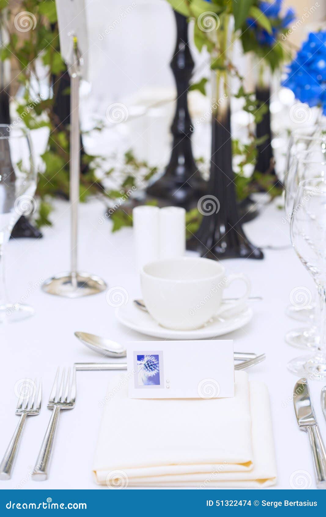 Luxury Scottish Wedding Gala Table Setting Stock Photo - Image of ...