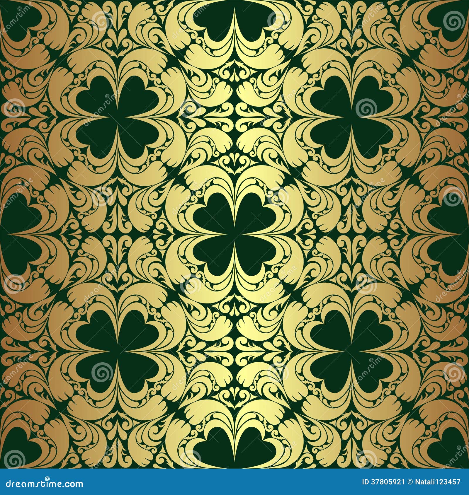 Luxury Seamless Ornamental Wallpaper. Stock Vector - Illustration of ...