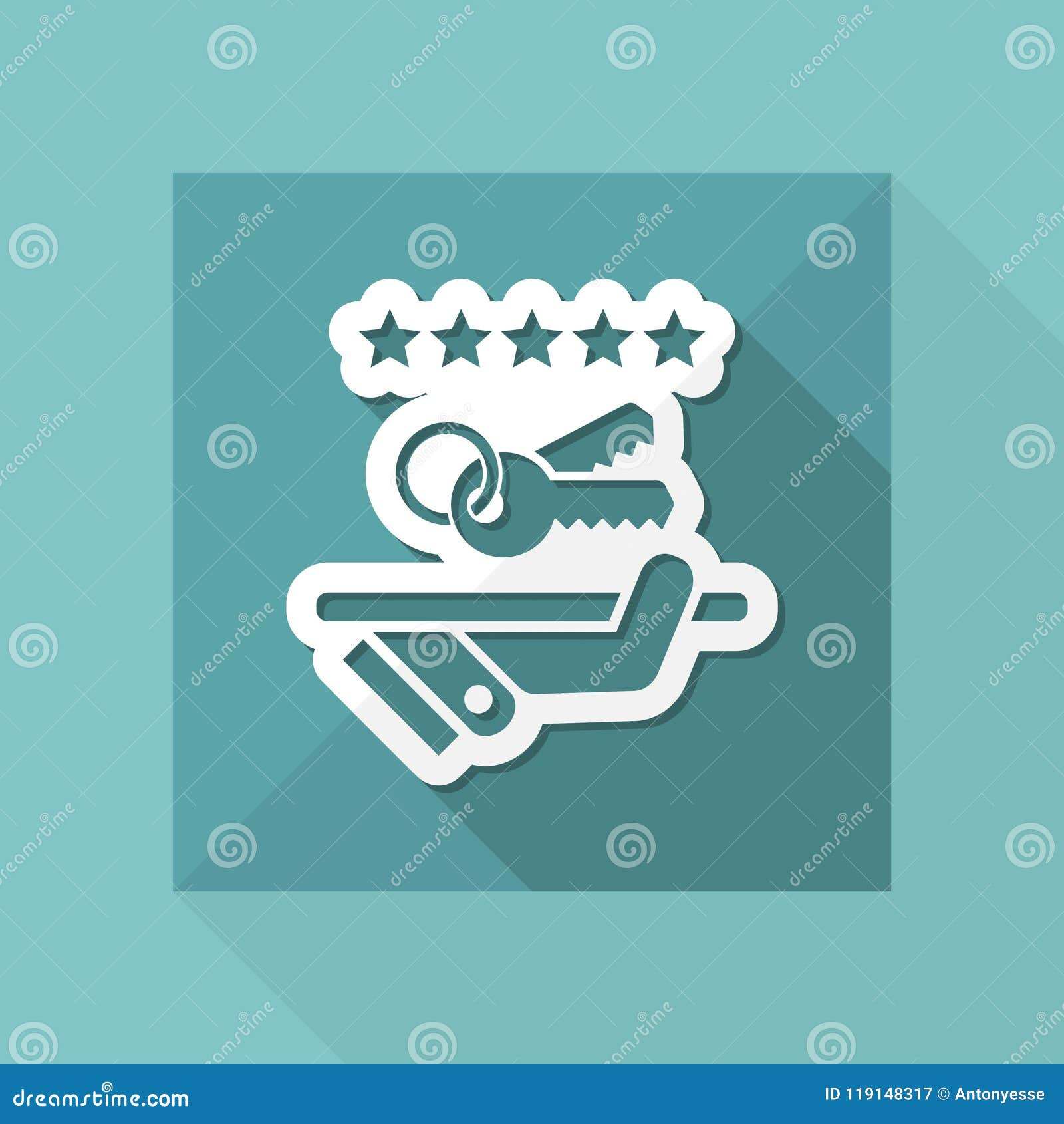 Luxury service icon. Keys. stock vector. Illustration of luxurious ...