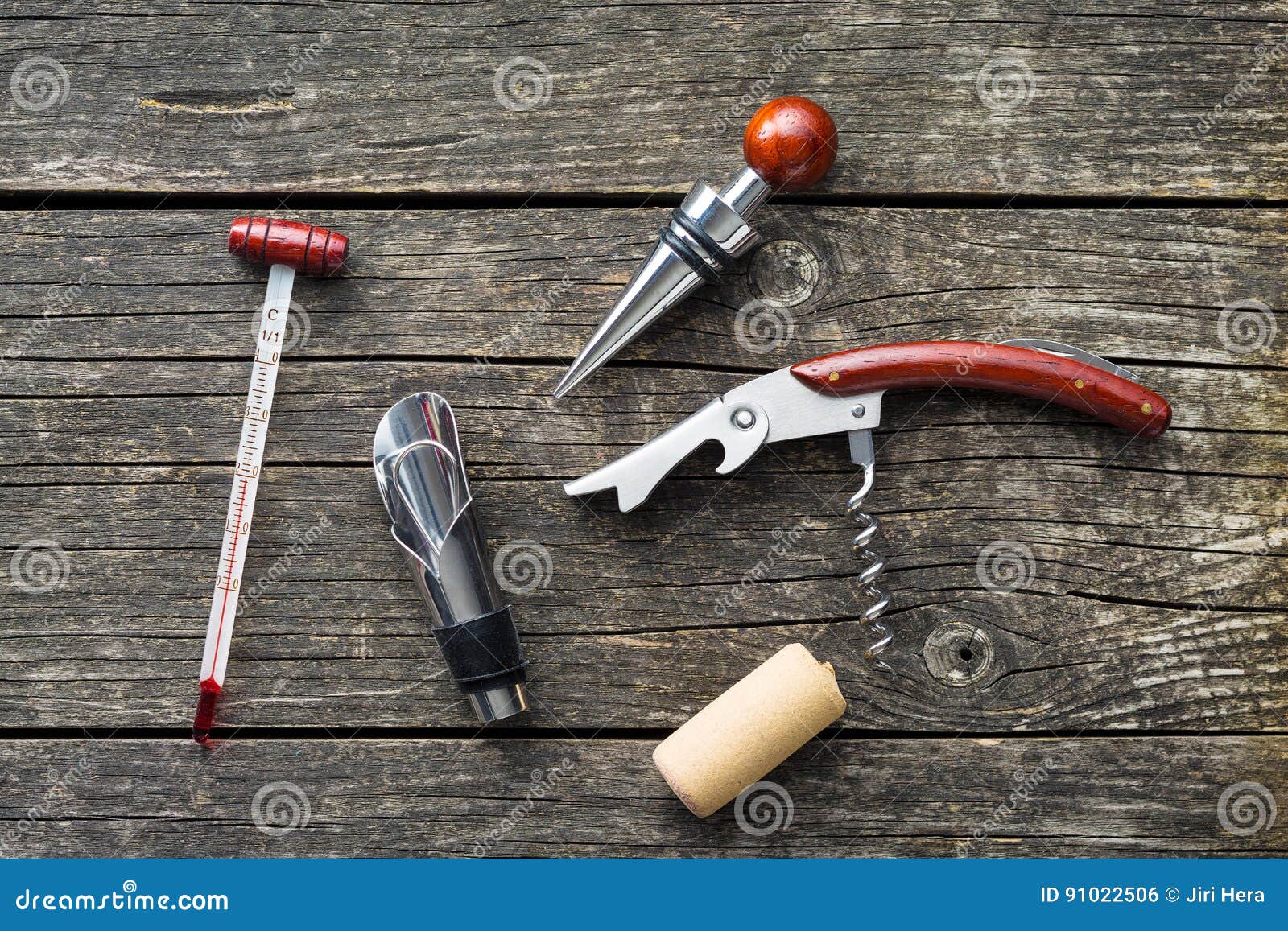 Luxury Set of Tools for Winery. Stock Photo - Image of retro, corkscrew ...