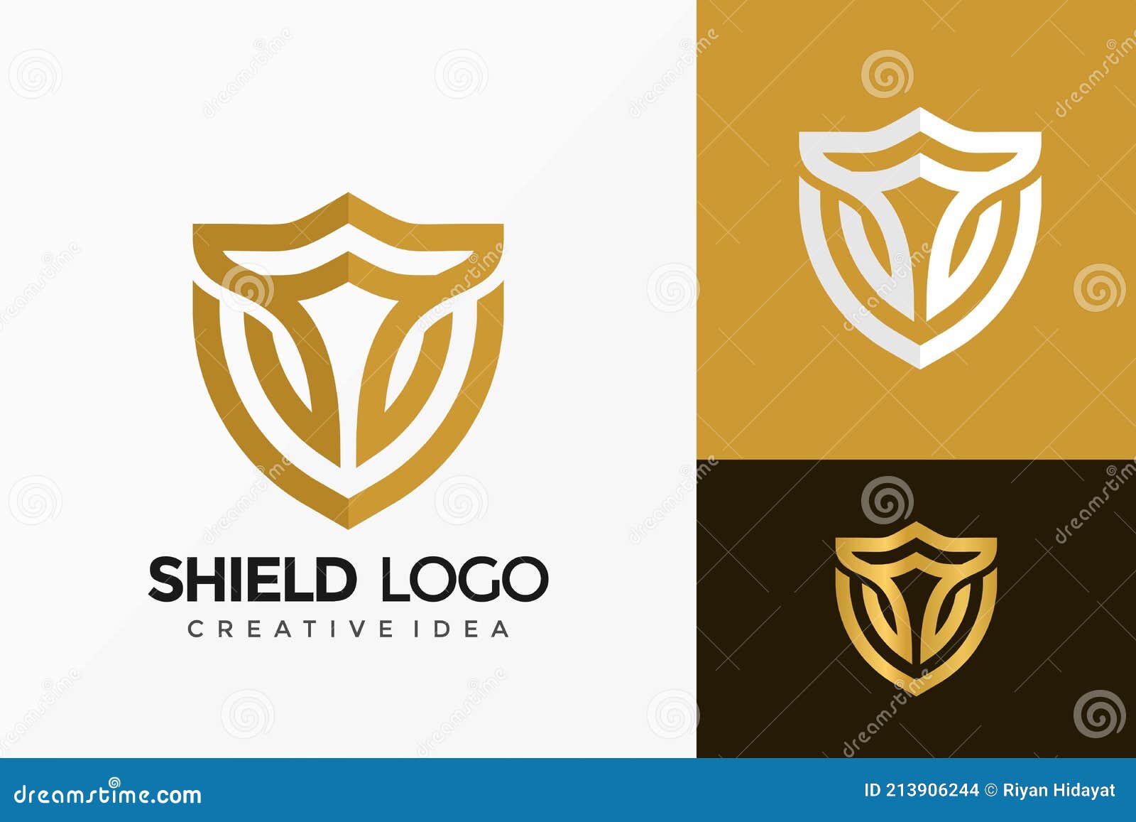 Luxury Shield Safe Logo Vector Design. Abstract Emblem, Designs Concept ...