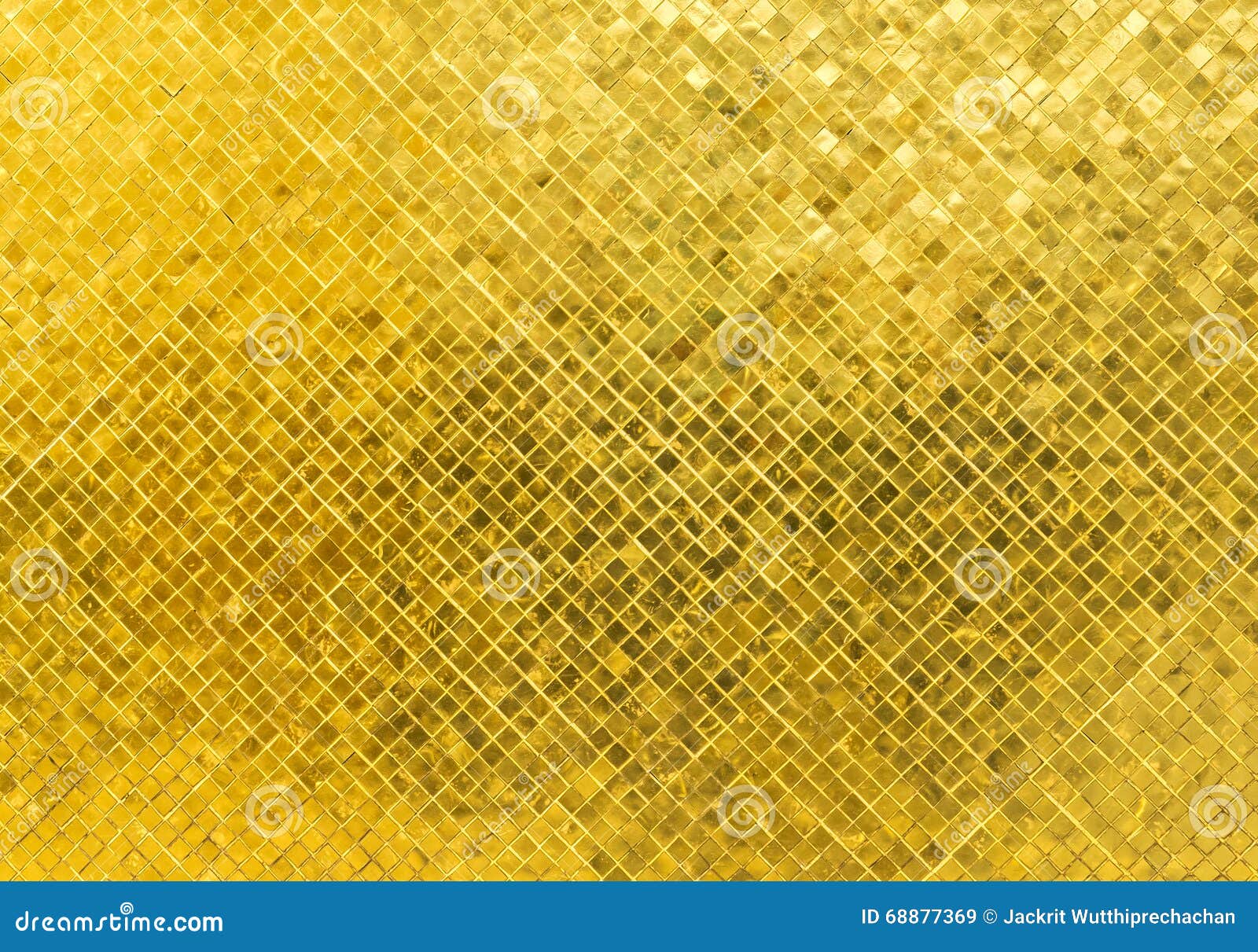 Luxury Shiny Golden Tone Rectangle Tile Glass Pattern Mosaic Background ...