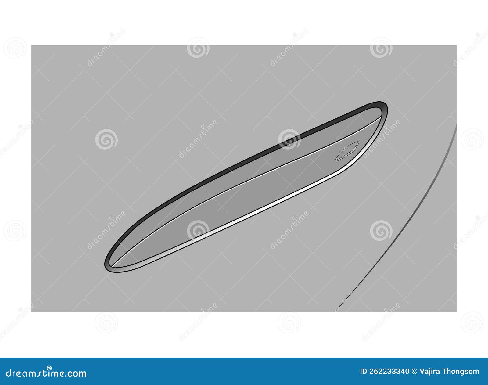 Luxury Side Door Handle, Vector Illustration Stock Vector ...