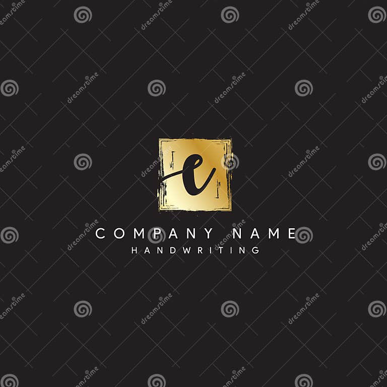 Signature E logo vector stock vector. Illustration of calligraphy ...