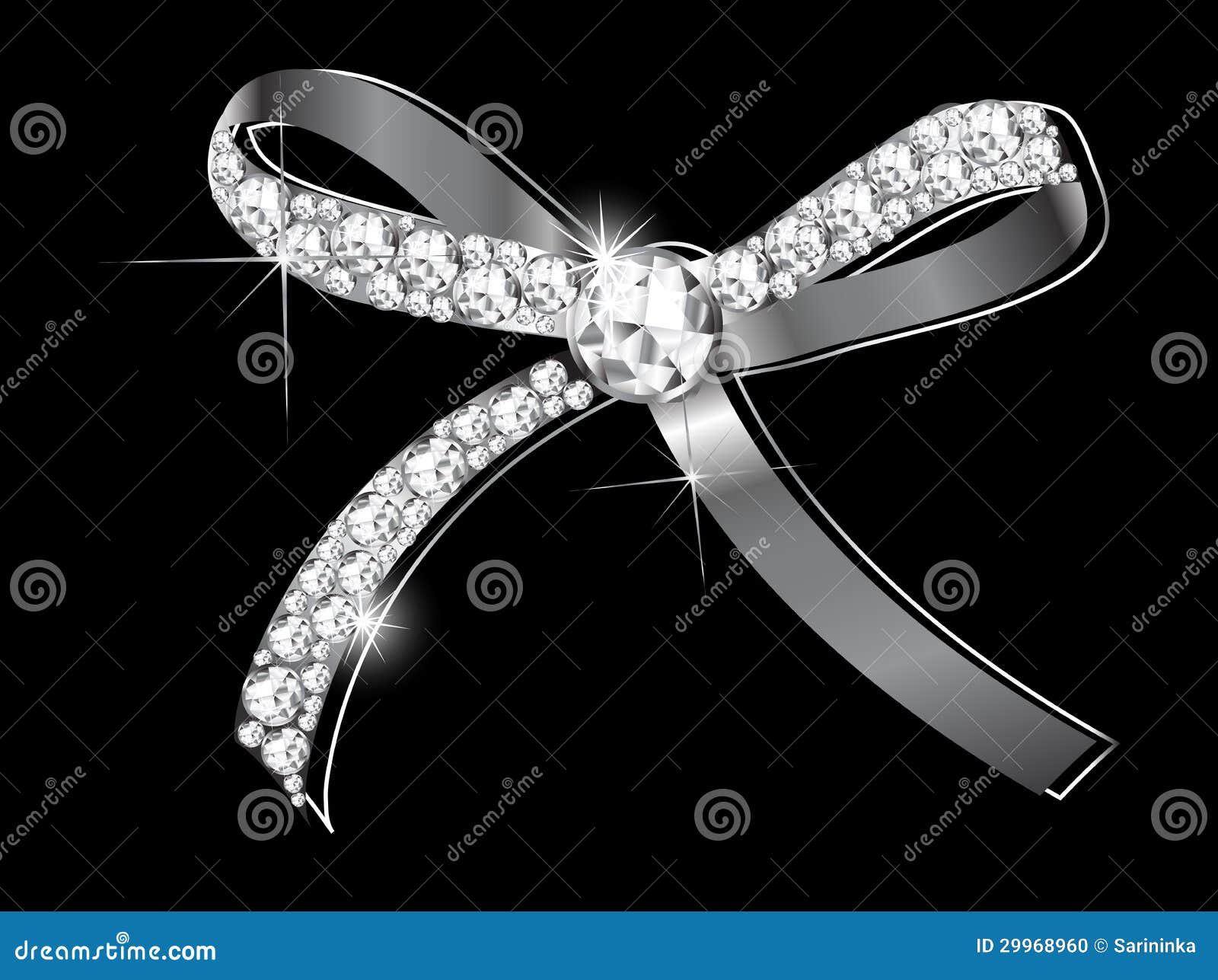 Diamond ribbon stock vector. Illustration of celebrate - 29968960