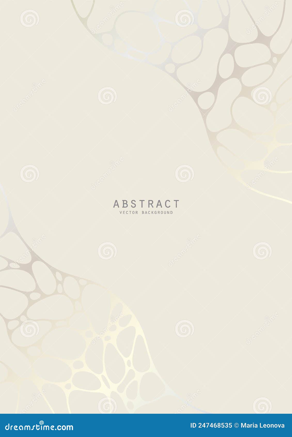 Luxury Silver Minimalistic Geometric A4 Template. Light Premium ...