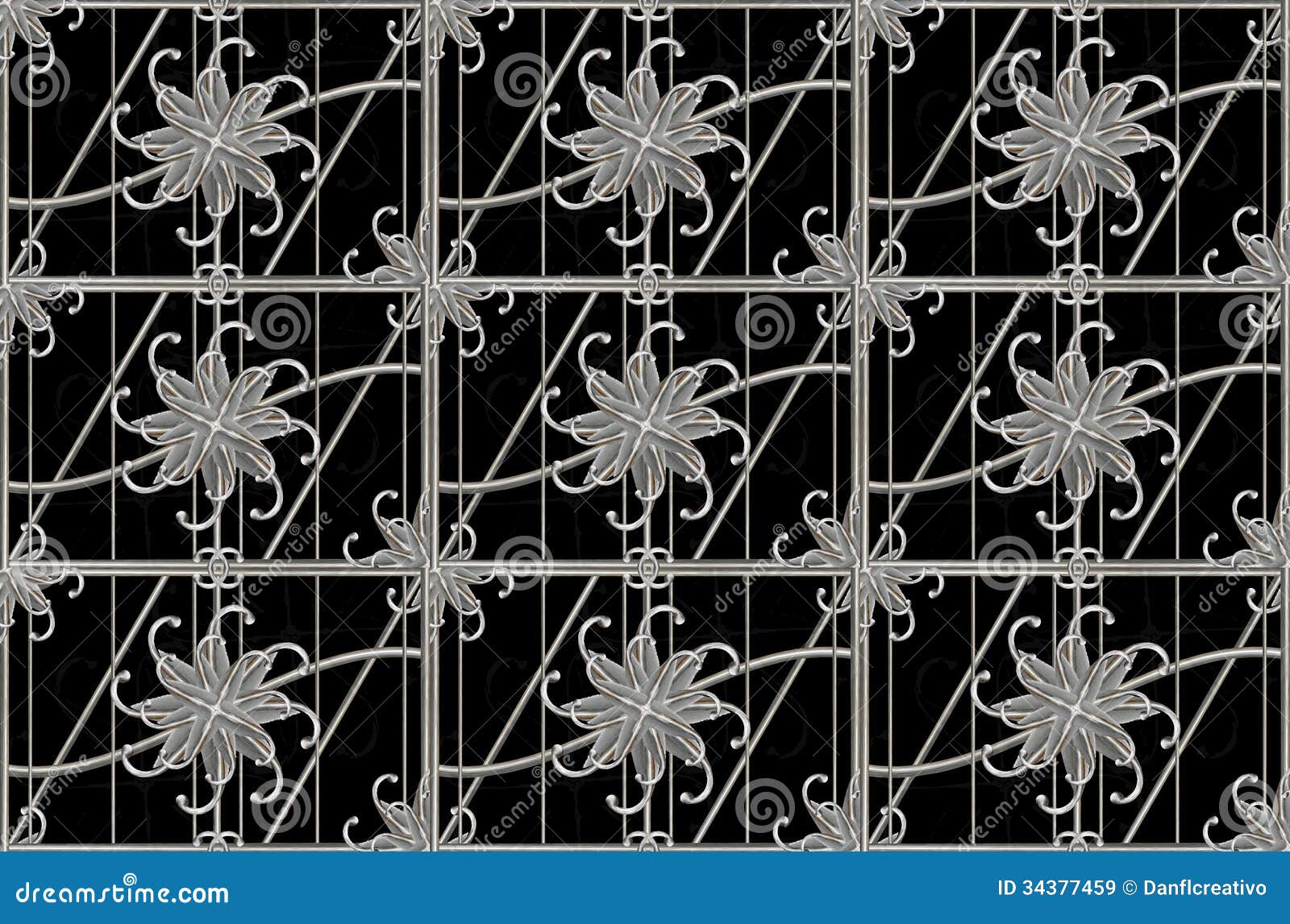 Luxury Silver Ornamental Pattern Stock Illustration - Illustration of ...