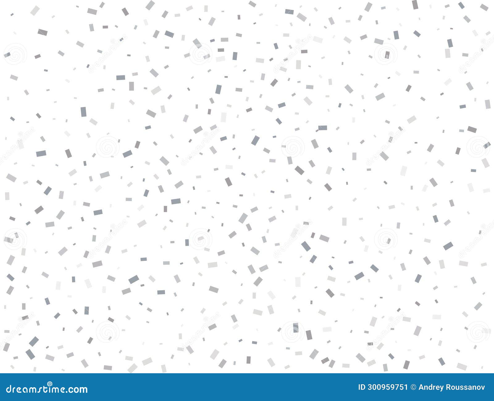 Luxury Silver Rectangular Glitter Confetti Background. White Festive ...