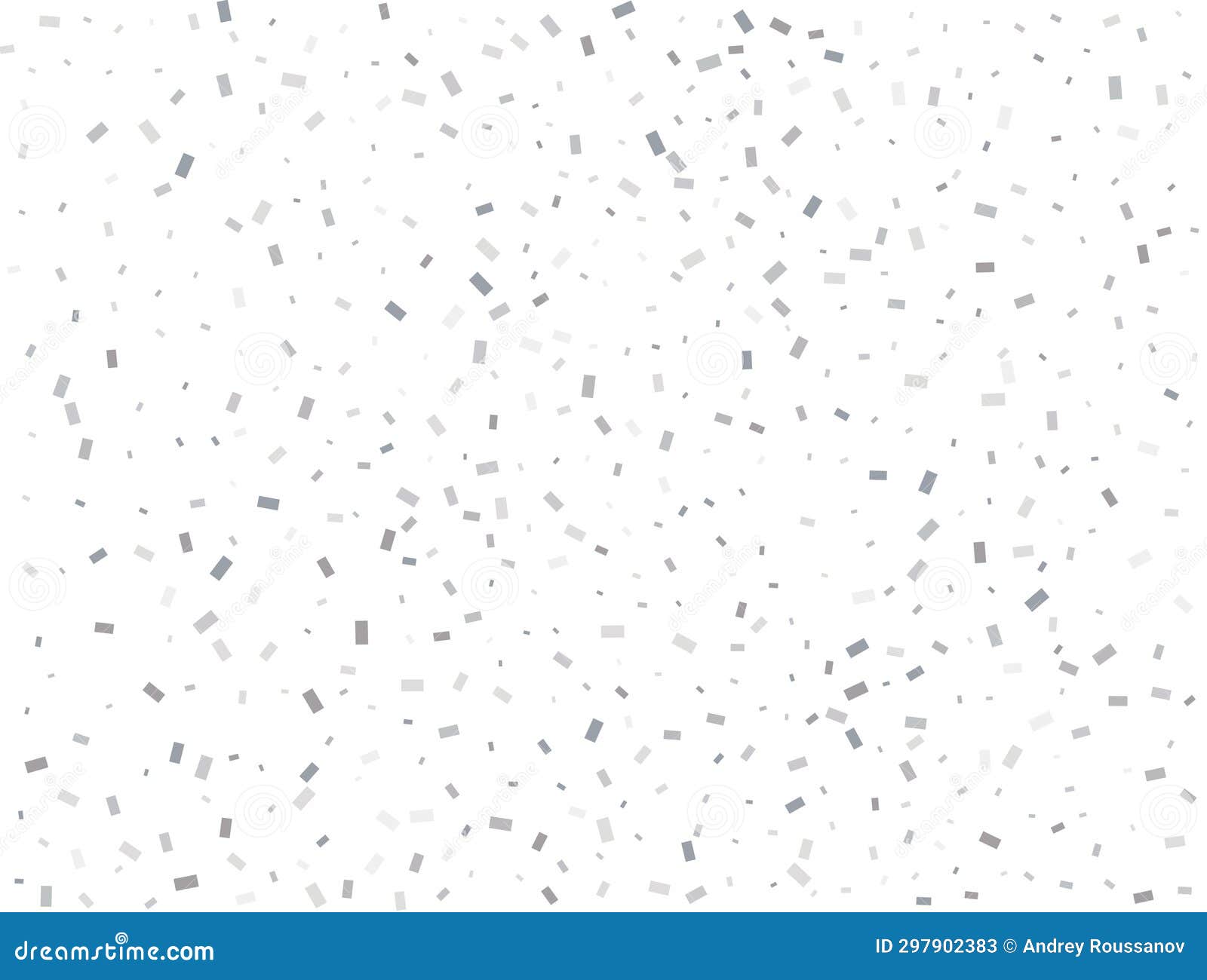 Luxury Silver Rectangular Glitter Confetti Background. White Festive ...