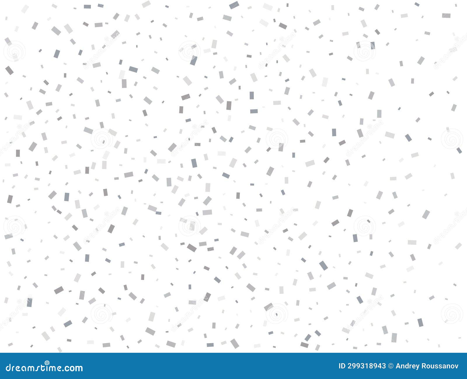 Luxury Silver Rectangular Glitter Confetti Background. White Festive ...