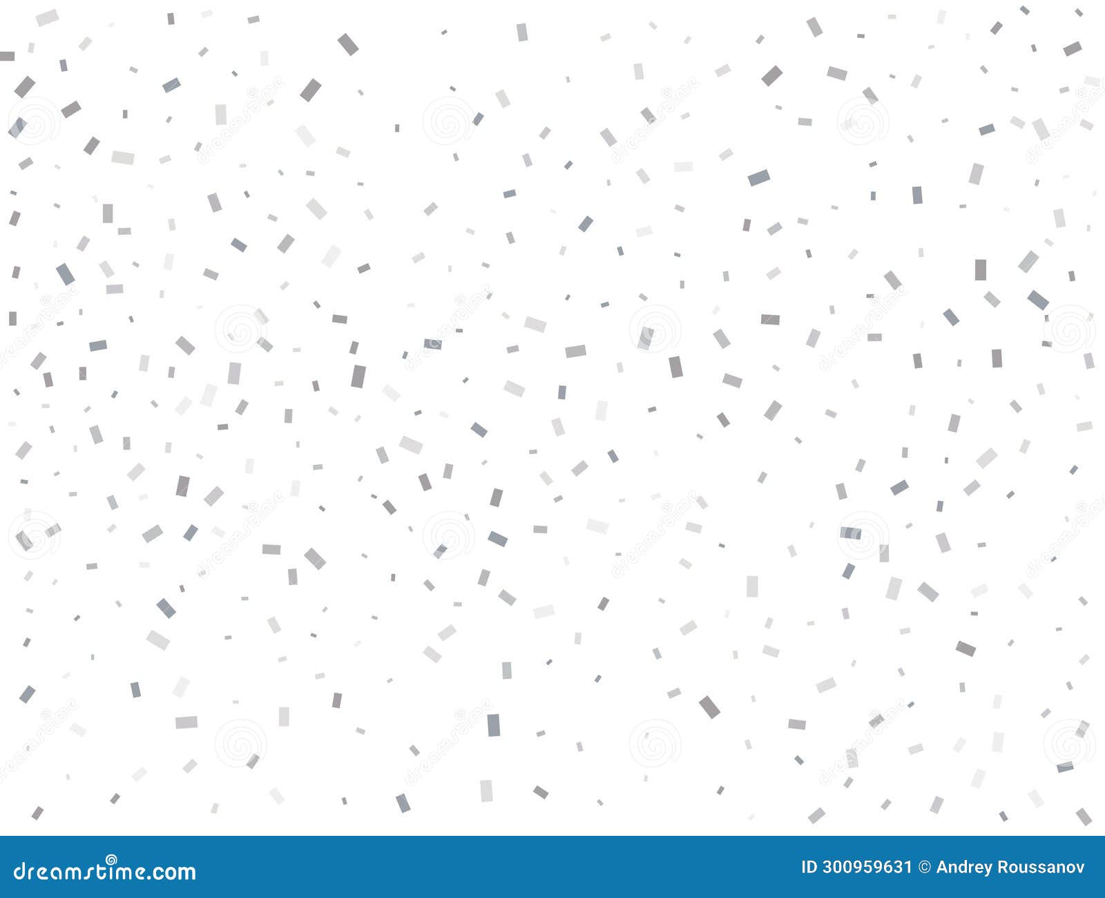 Luxury Silver Rectangular Glitter Confetti Background. White Festive ...
