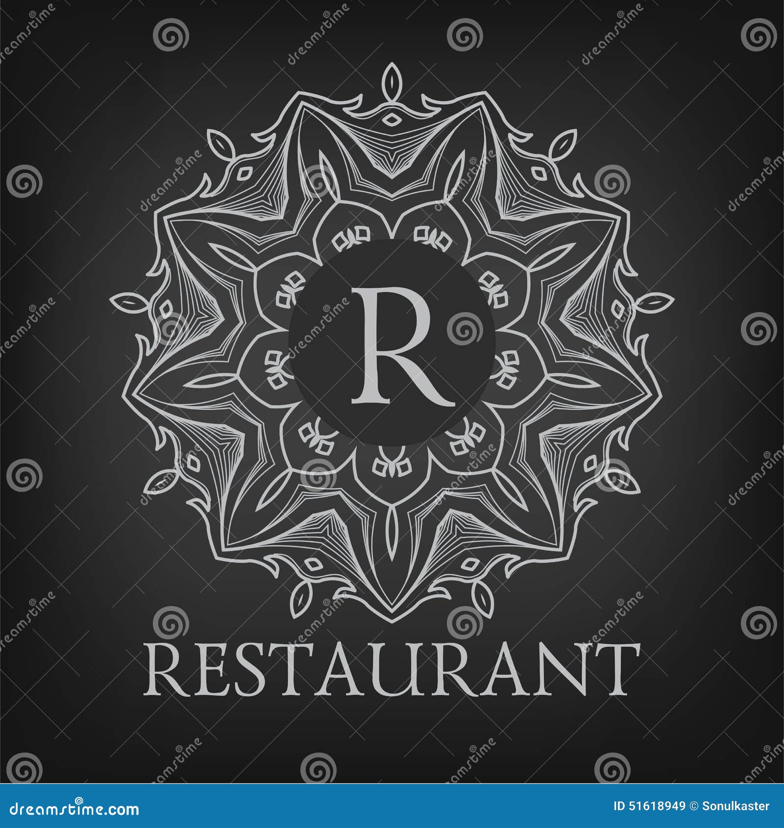 Luxury Simple Elegant Monochrome Monogram Stock Illustrations – 937 ...