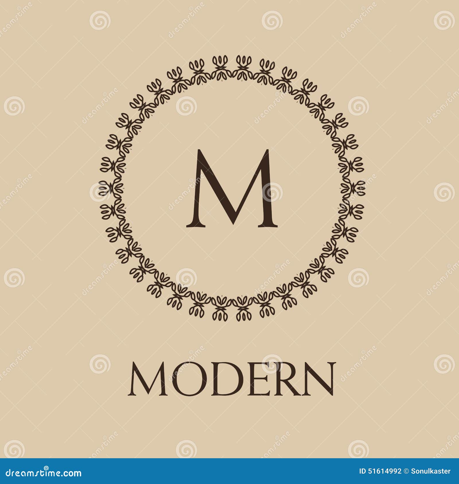 Luxury,simple and Elegant Monochrome Monogram Stock Vector ...