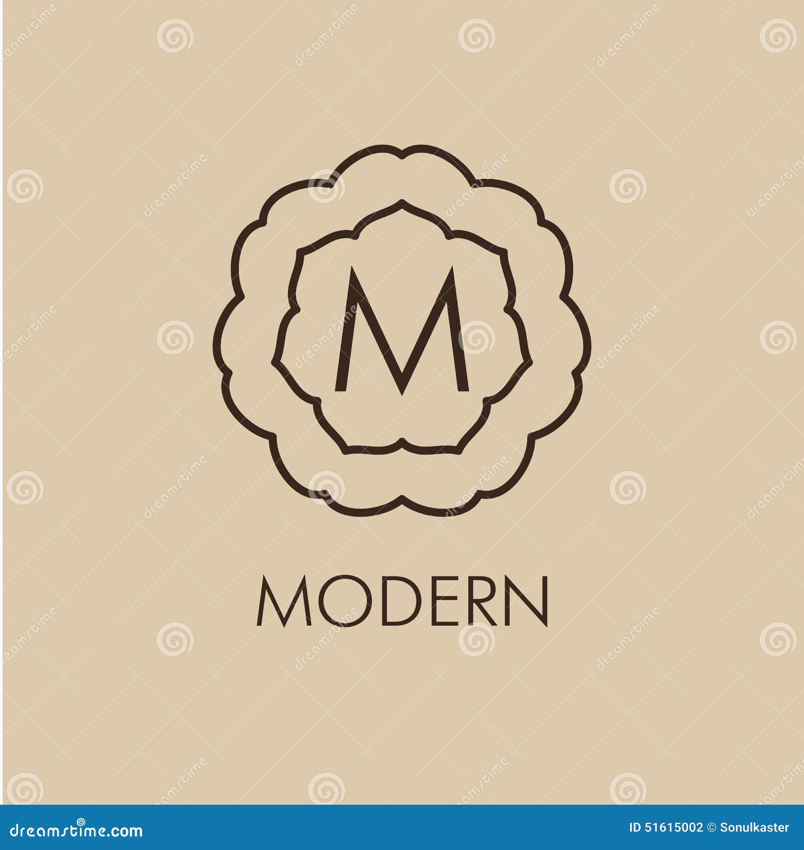 Luxury,simple and Elegant Monochrome Monogram Stock Vector ...