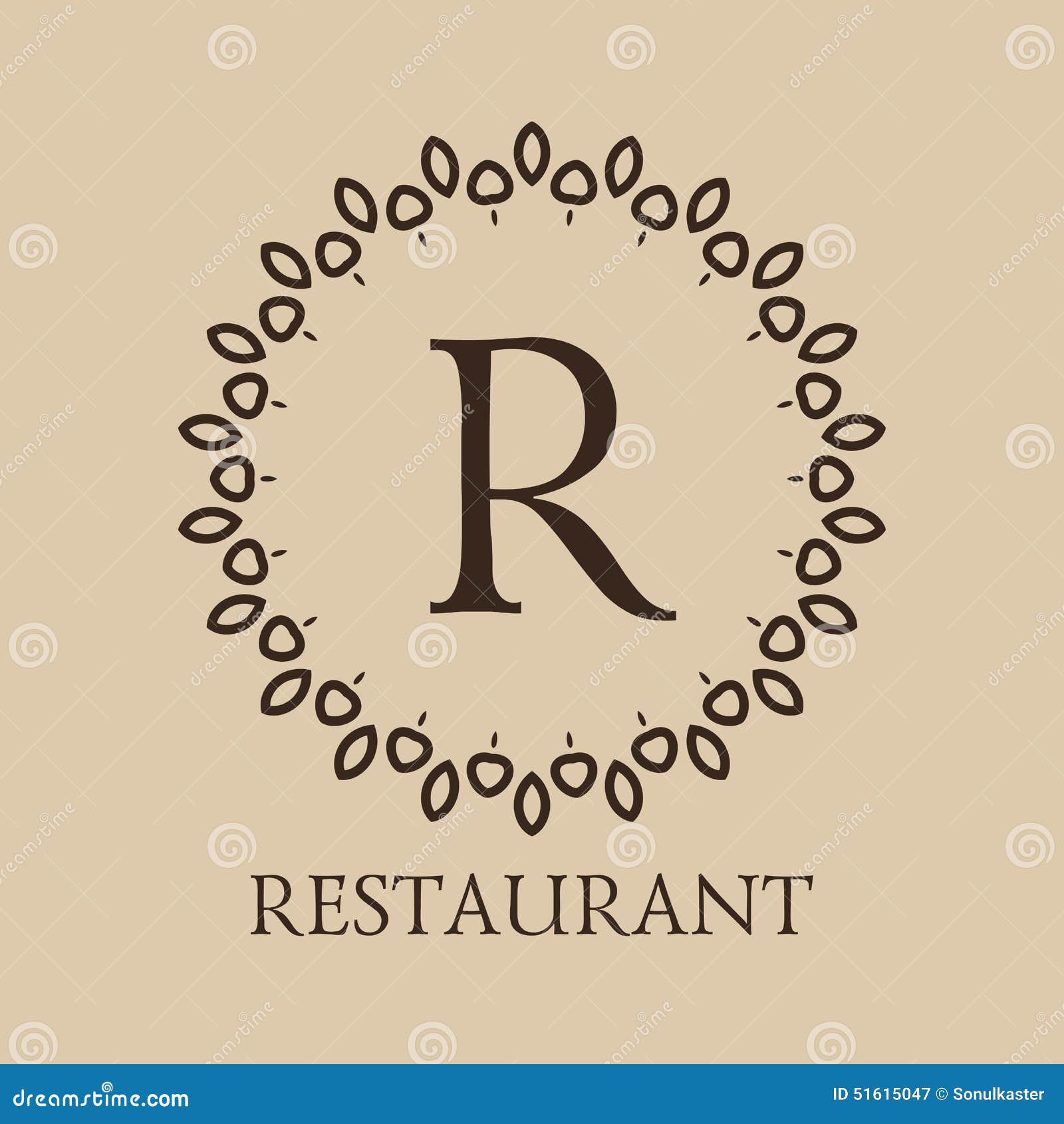 Luxury,simple and Elegant Monochrome Monogram Stock Vector ...