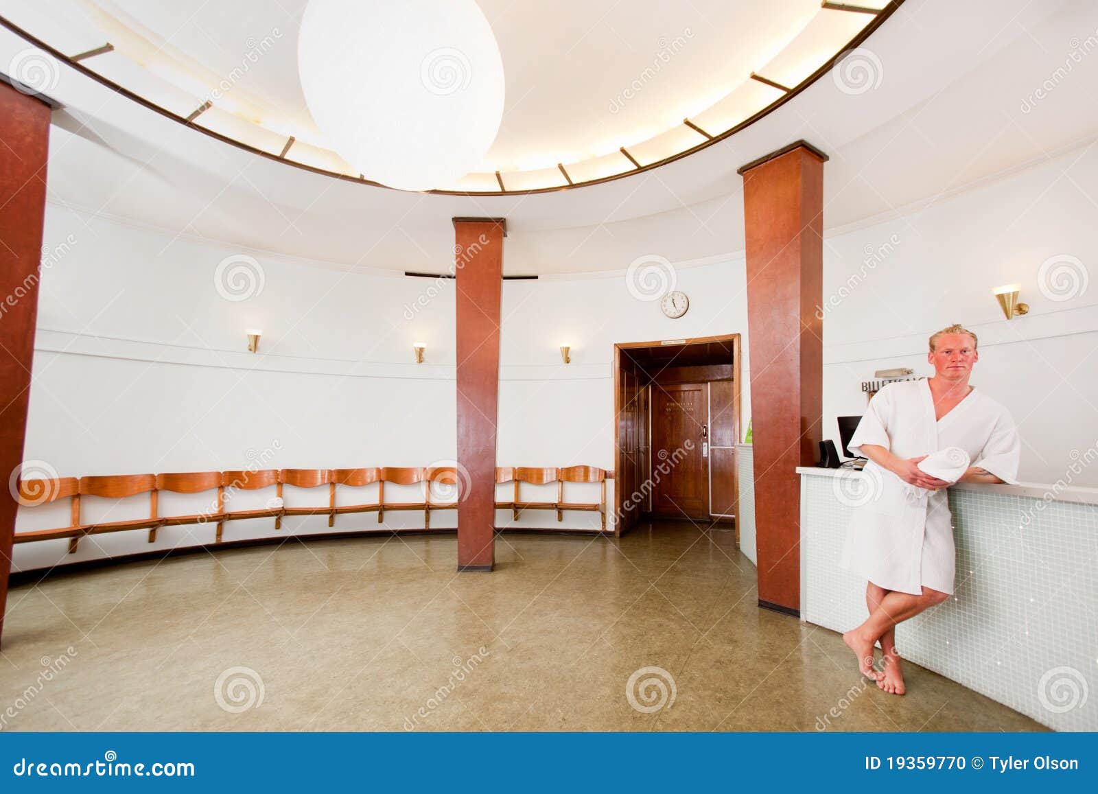 Luxury Spa Reception stock photo. Image of customer, desk - 19359770