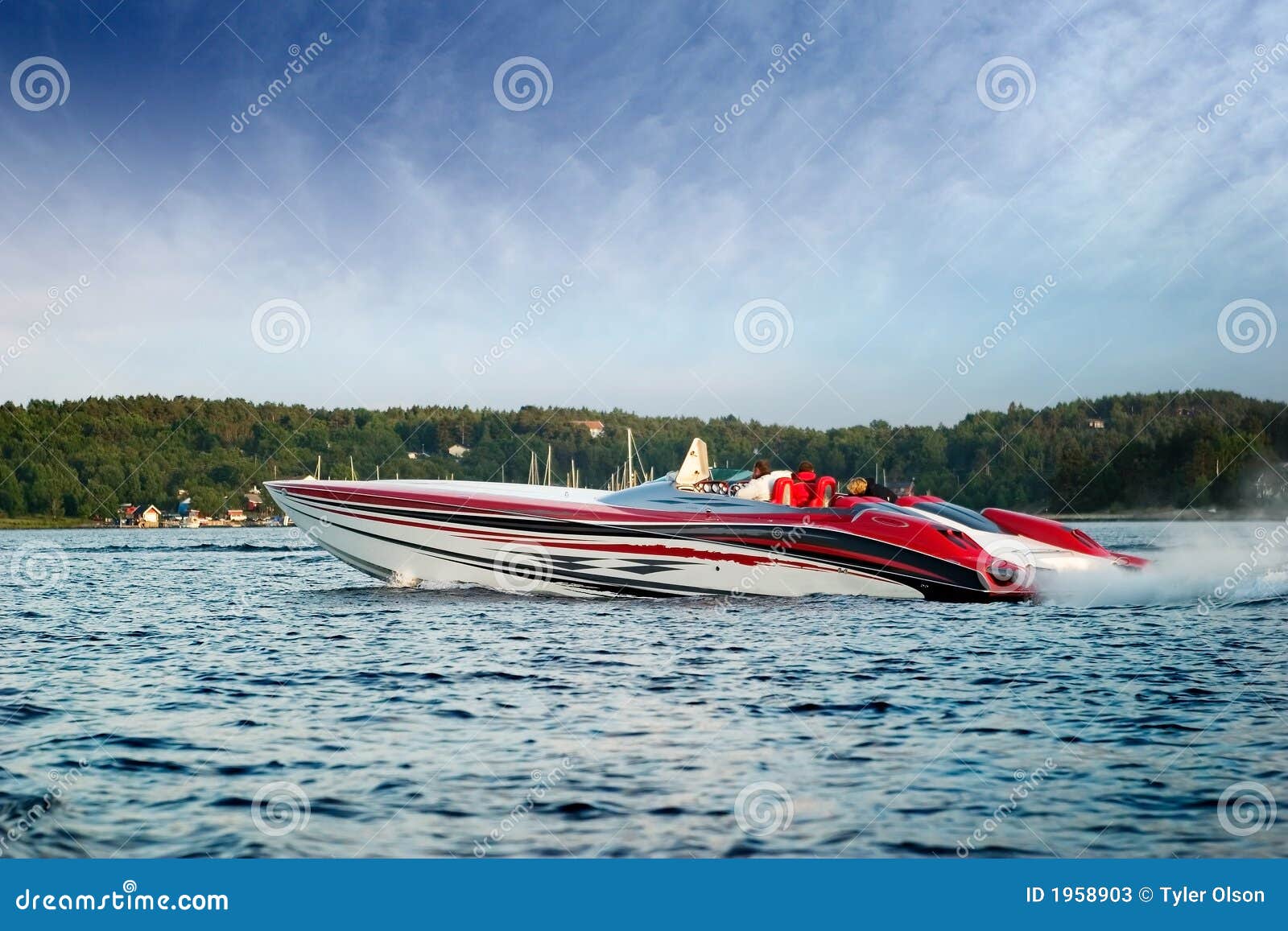 Luxury Speedboat stock image. Image of large, powerboat - 1958903