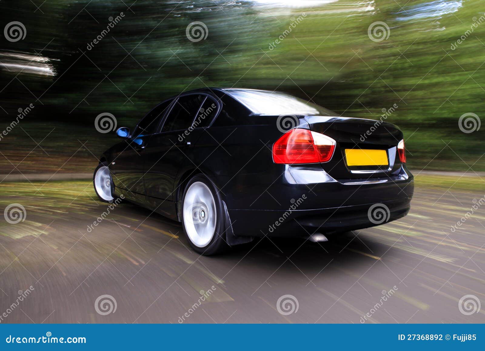 Luxury Sport Car in Fast Drive Stock Photo - Image of power, dramatic ...
