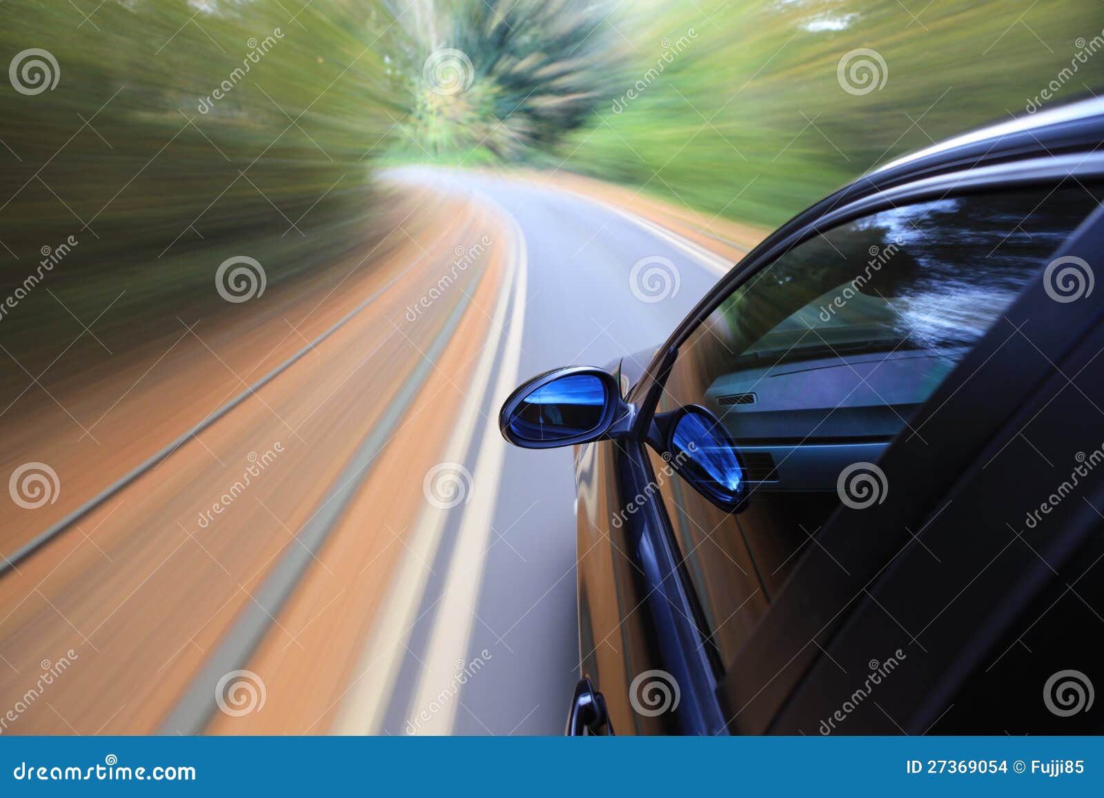 Luxury Sport Car in Fast Drive Stock Photo - Image of cityscape, design ...