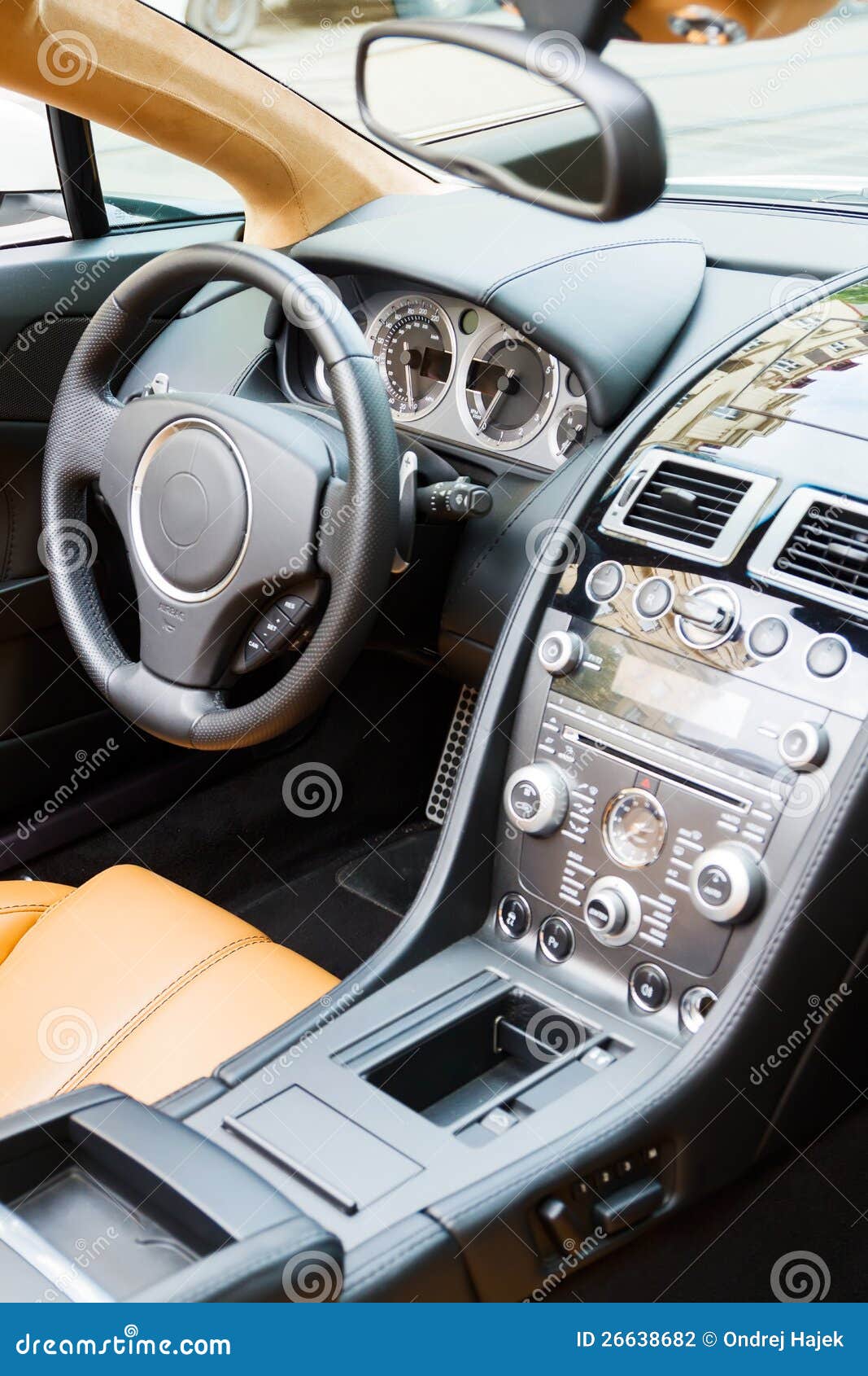 Luxury sports car interior stock photo. Image of conditioner - 26638682