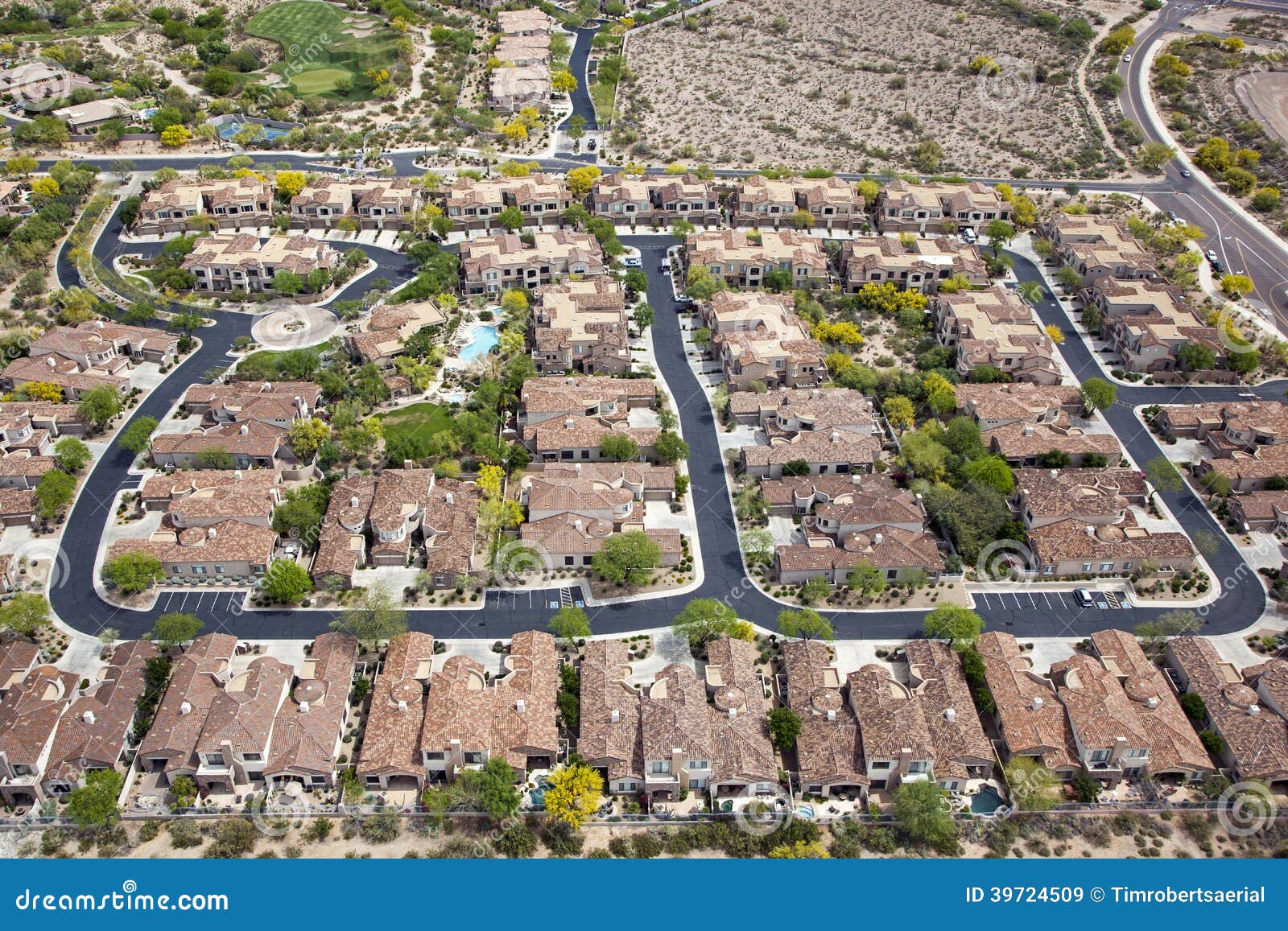 Luxury Subdivision stock image. Image of garage, elevated - 39724509