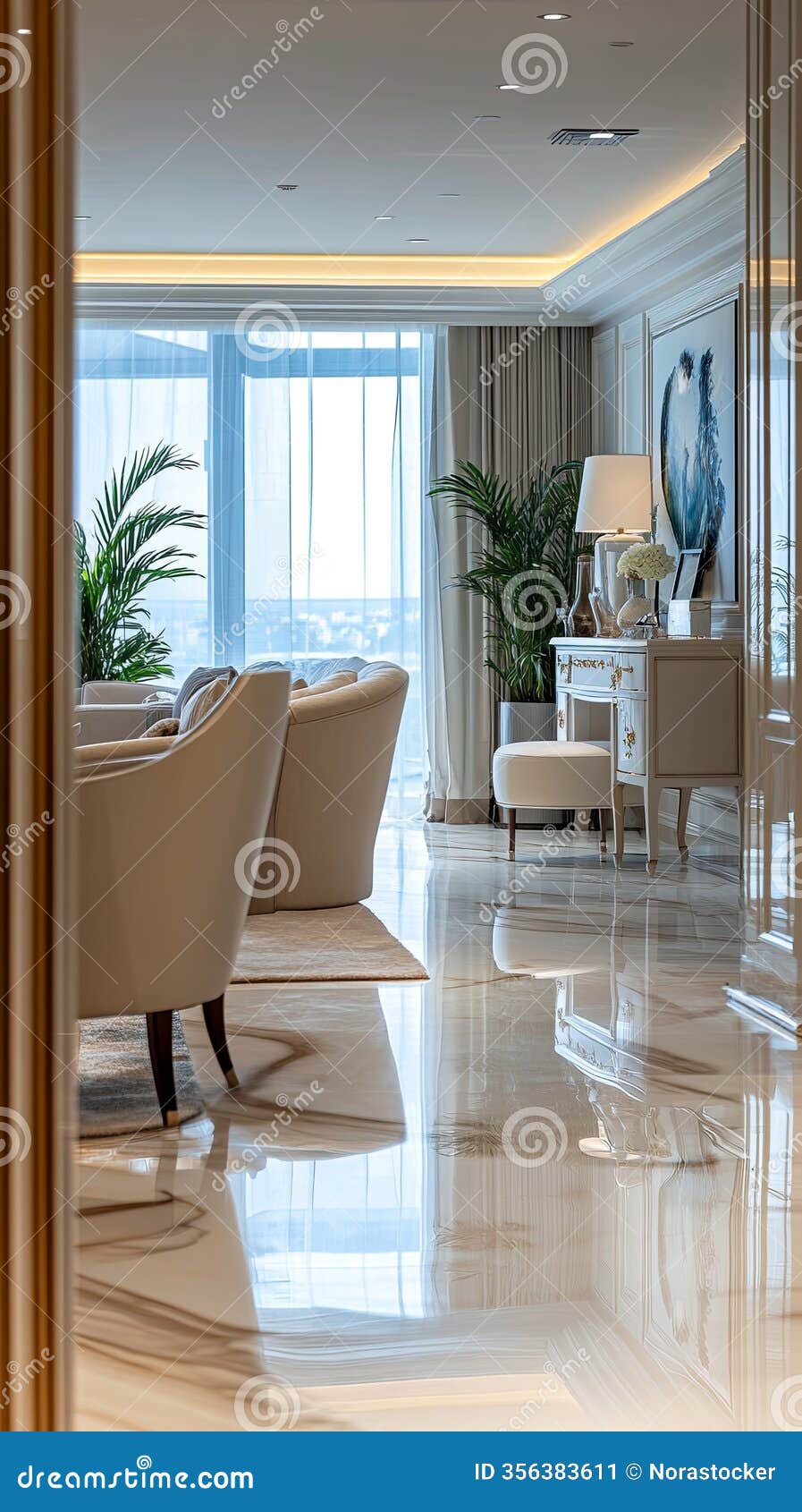 A Luxury Suite with Custom Amenities Stock Image - Image of residential ...