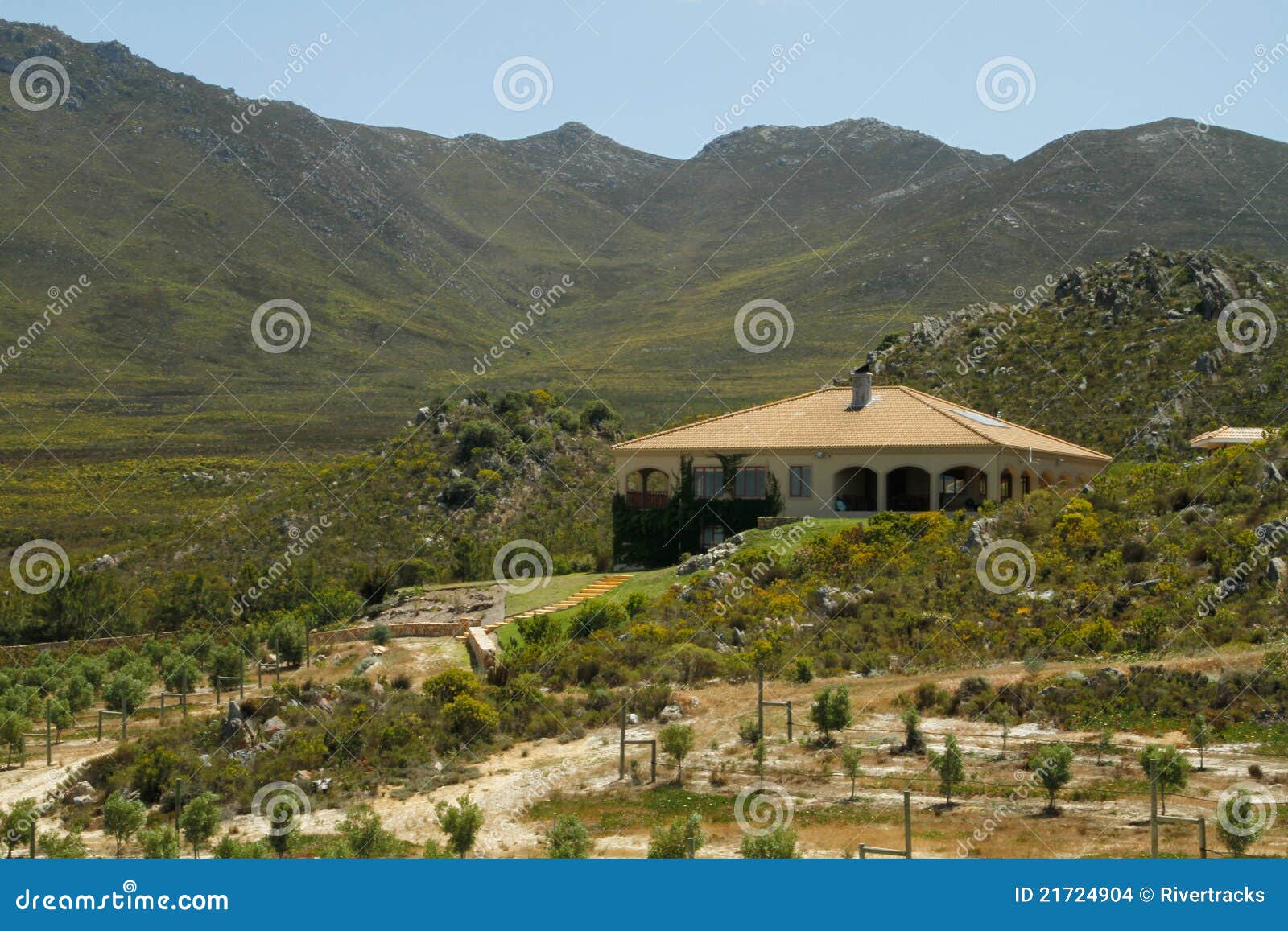 Luxury Summer Farm Spanish Style Villa Stock Photo - Image of hotel ...