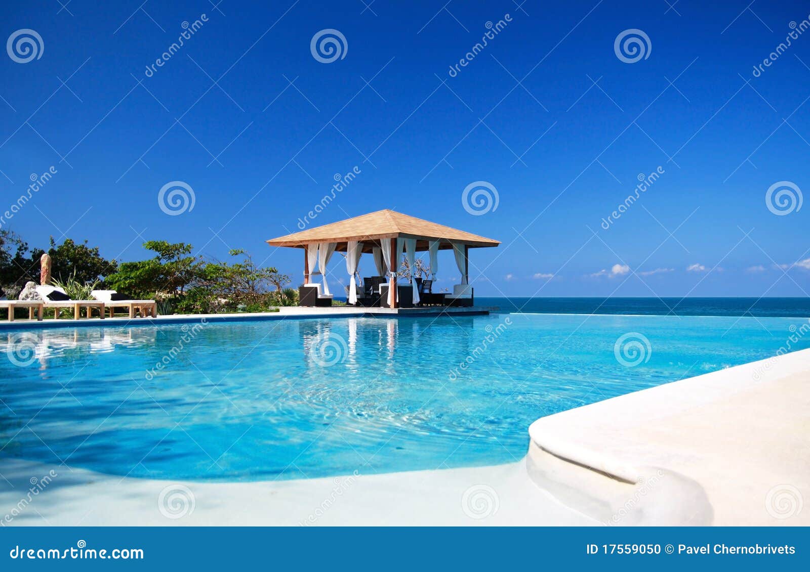 Luxury Summerhouse with Swimming Pool Stock Photo - Image of relaxation ...