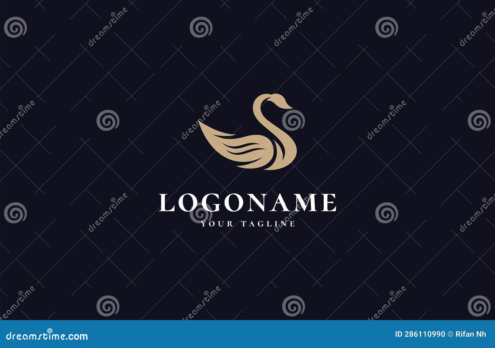 Luxury Swan Logo Element Design Template Stock Vector - Illustration of ...