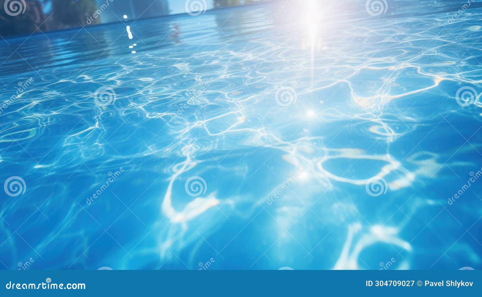 Luxury Swimming Pool on White Background. Stock Illustration ...