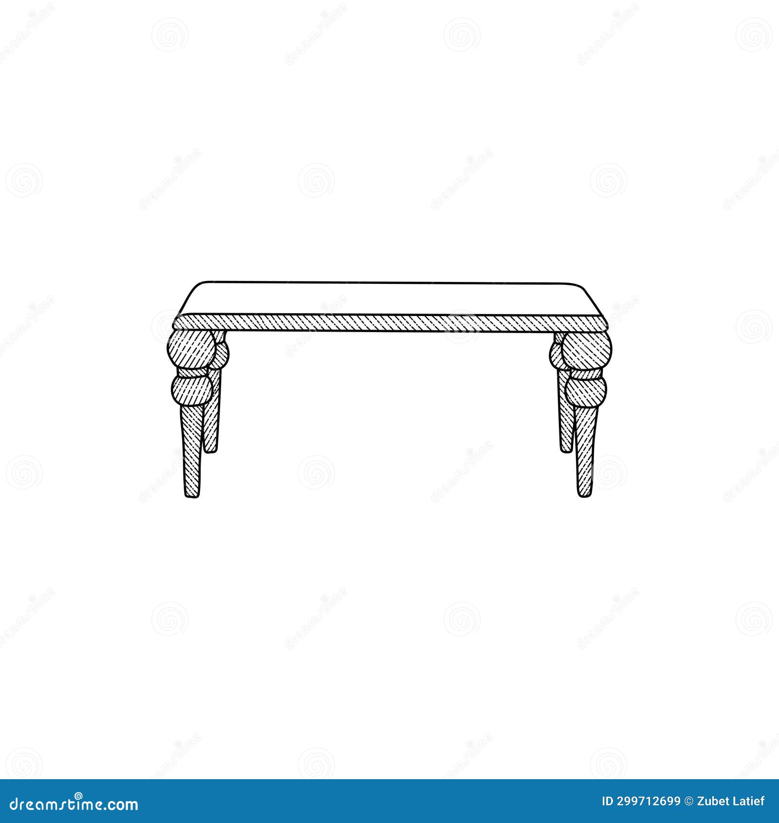 Luxury Table Line Art Style Vector Illustration, Element Graphic Icon ...