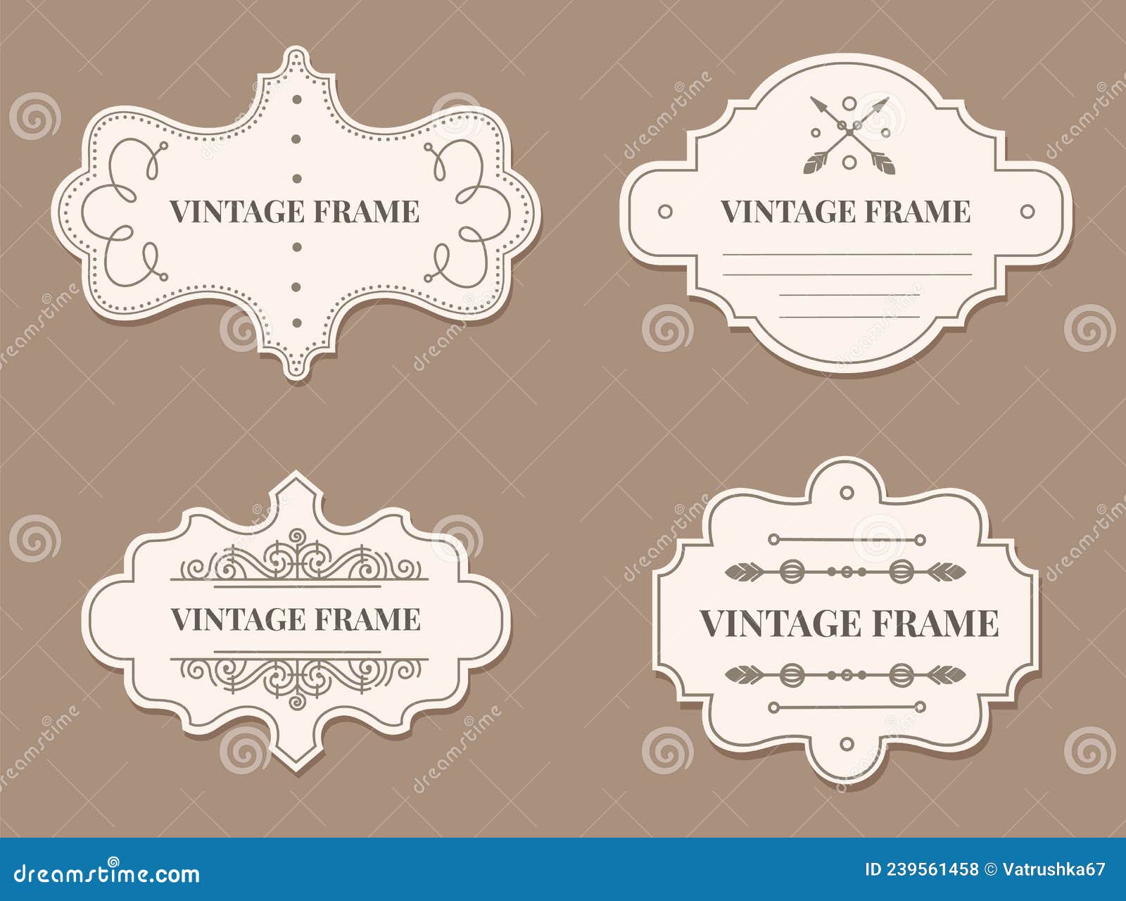 Luxury Tag Frame Form and Shape for Certificate Stock Vector ...