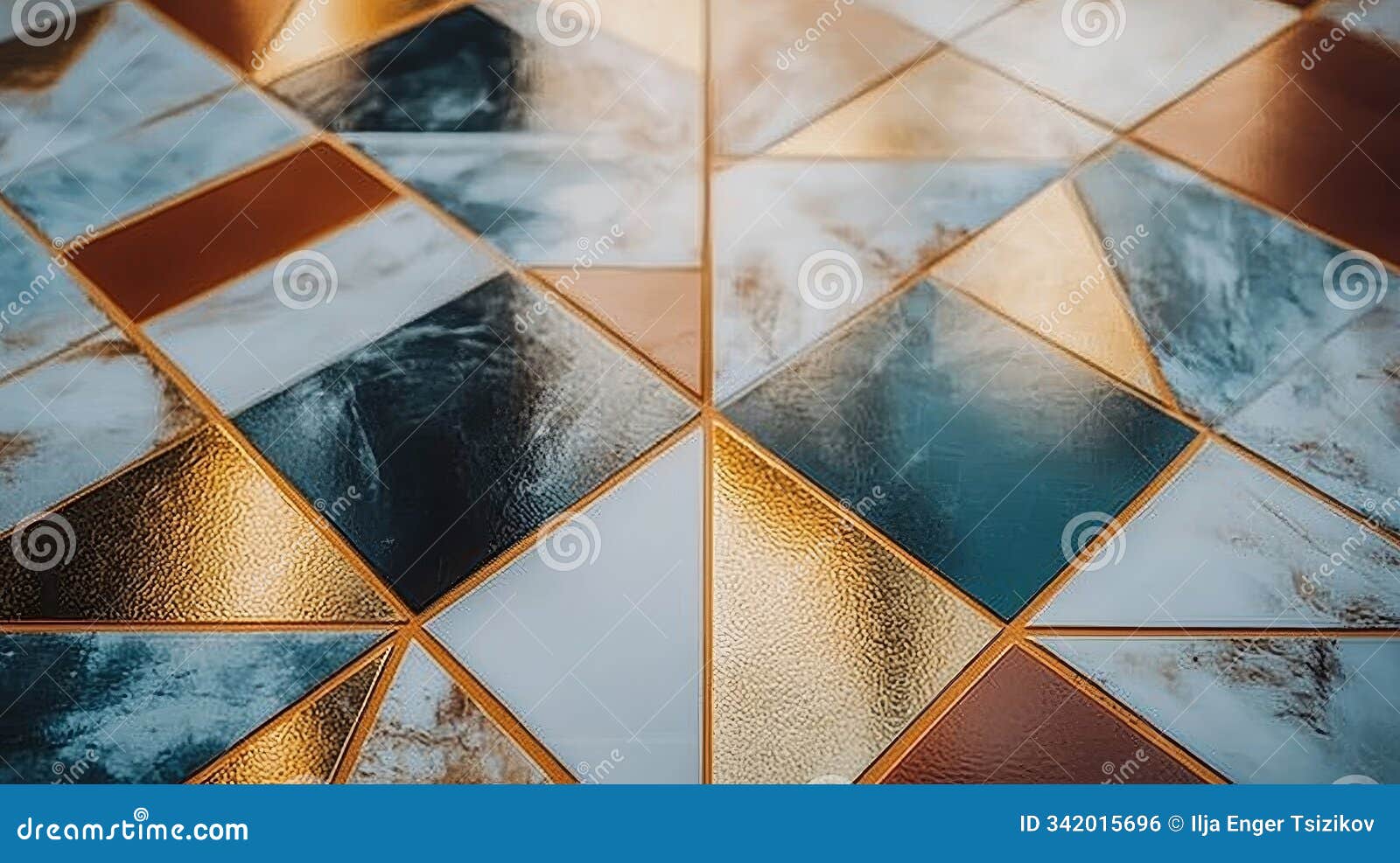 Luxury Tiles Geometric Pattern. Marble and Gold Texture. Interior ...