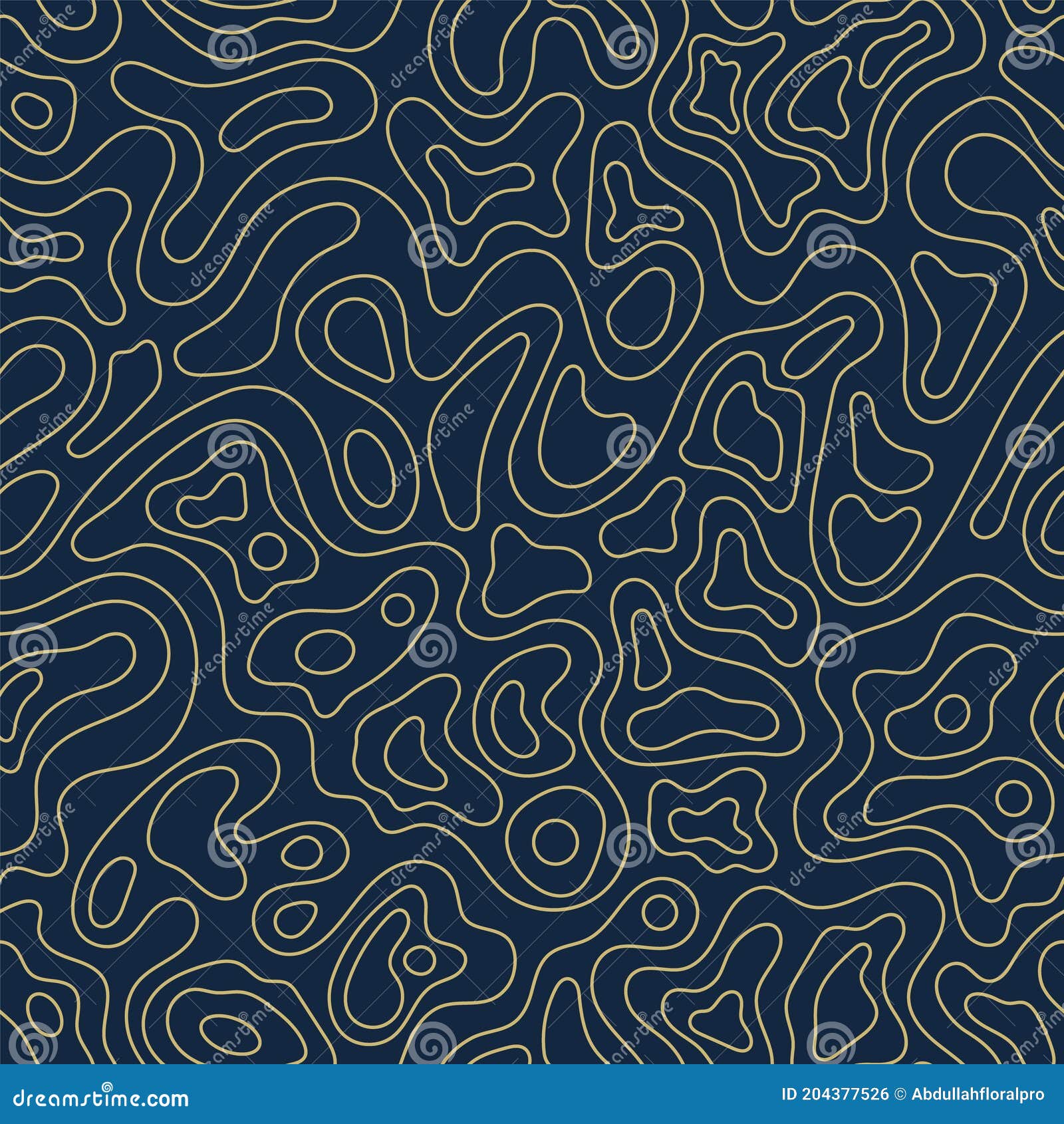 Topographic Map Seamless Pattern. Stock Vector - Illustration of ...