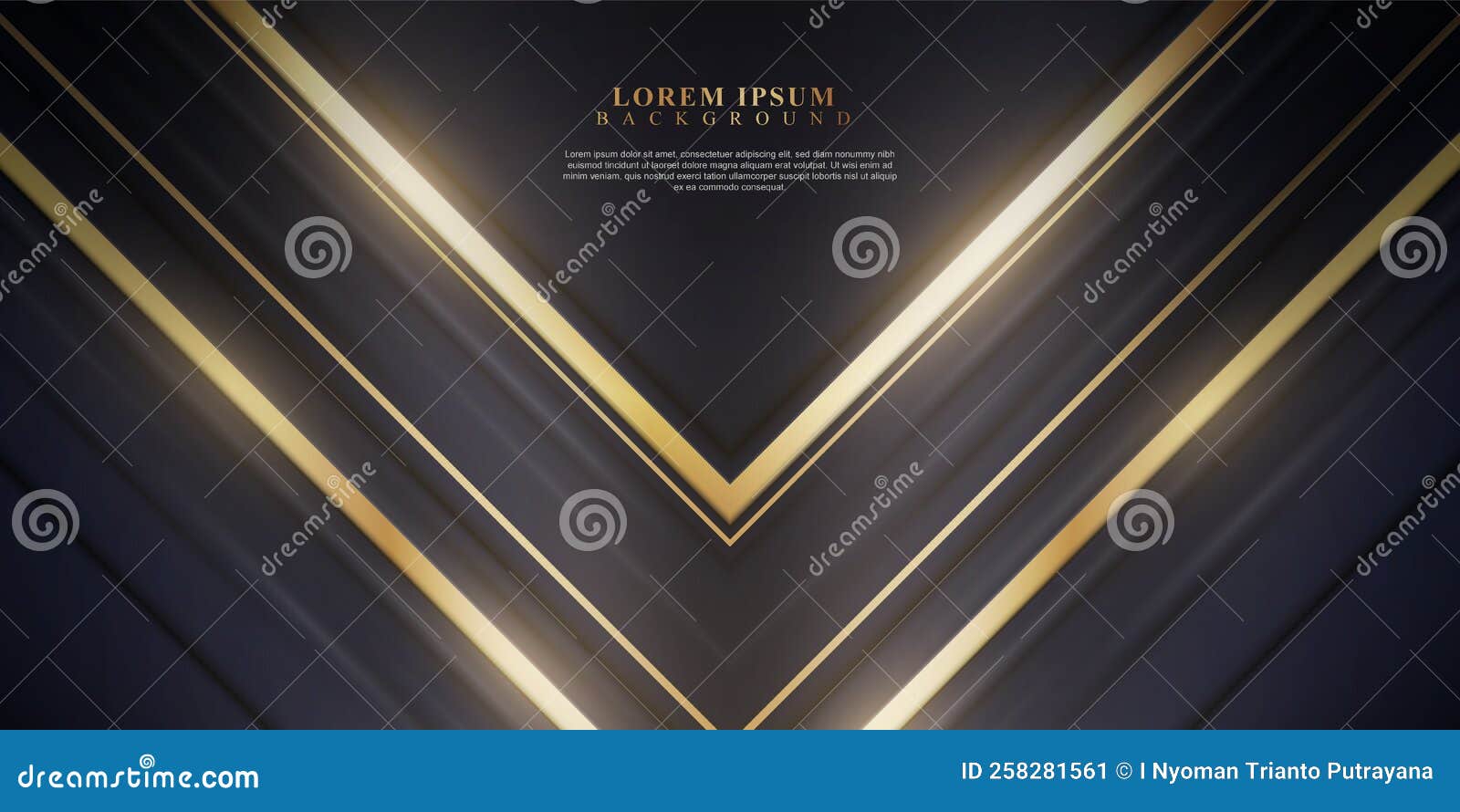 Luxury Triangles Banner Background Stock Vector - Illustration of ...