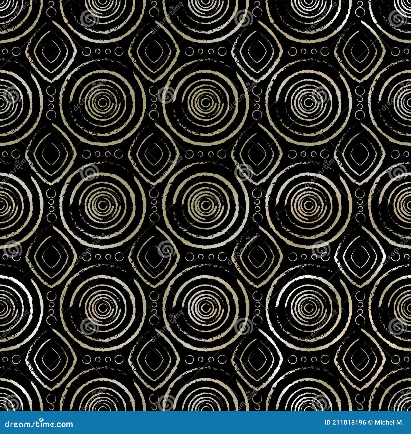 Tribal Gold Borders With Mexican Texture Cartoon Vector | CartoonDealer ...