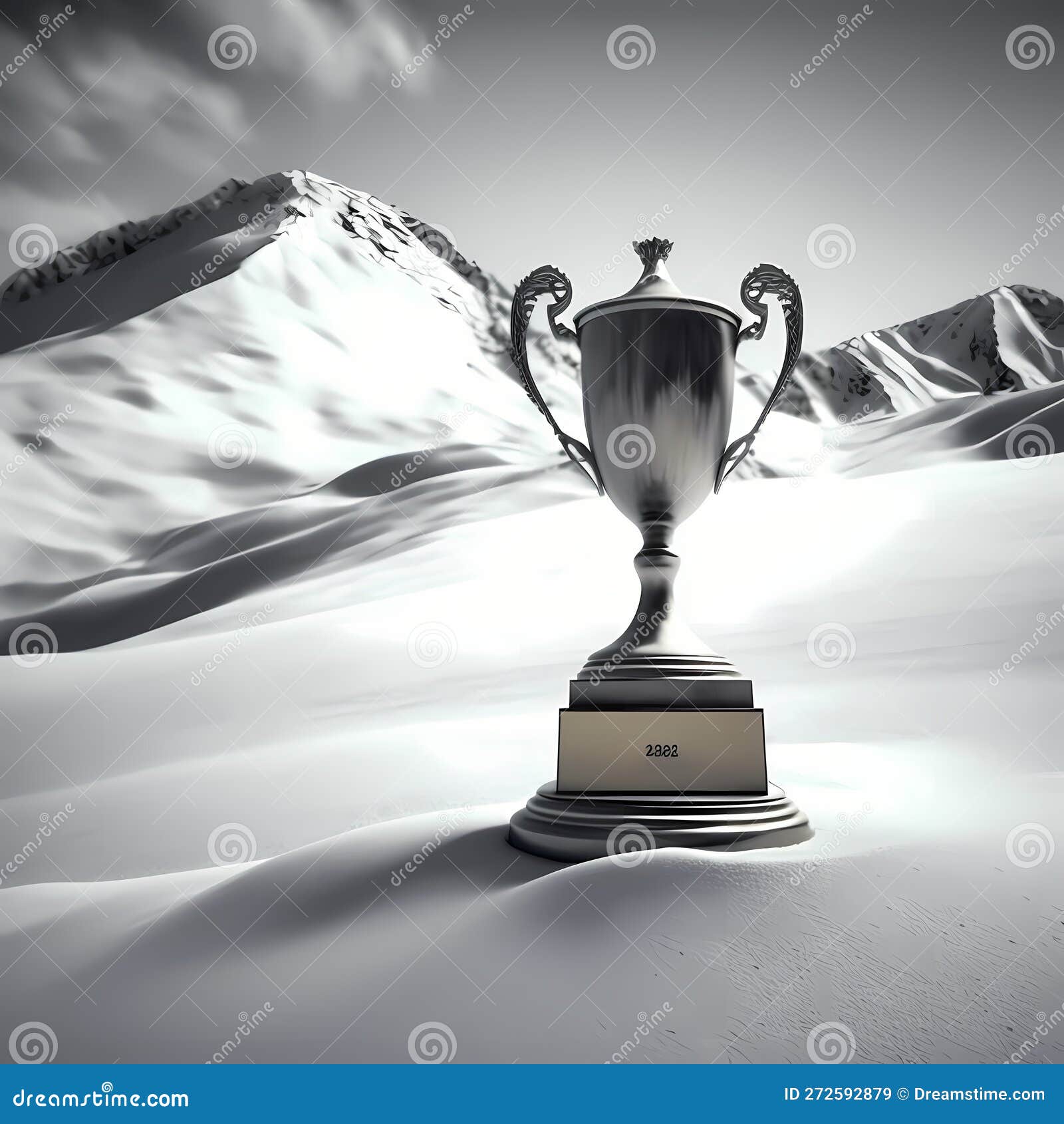 Luxury Trophy at Mountain. Generative AI Stock Image - Image of ...